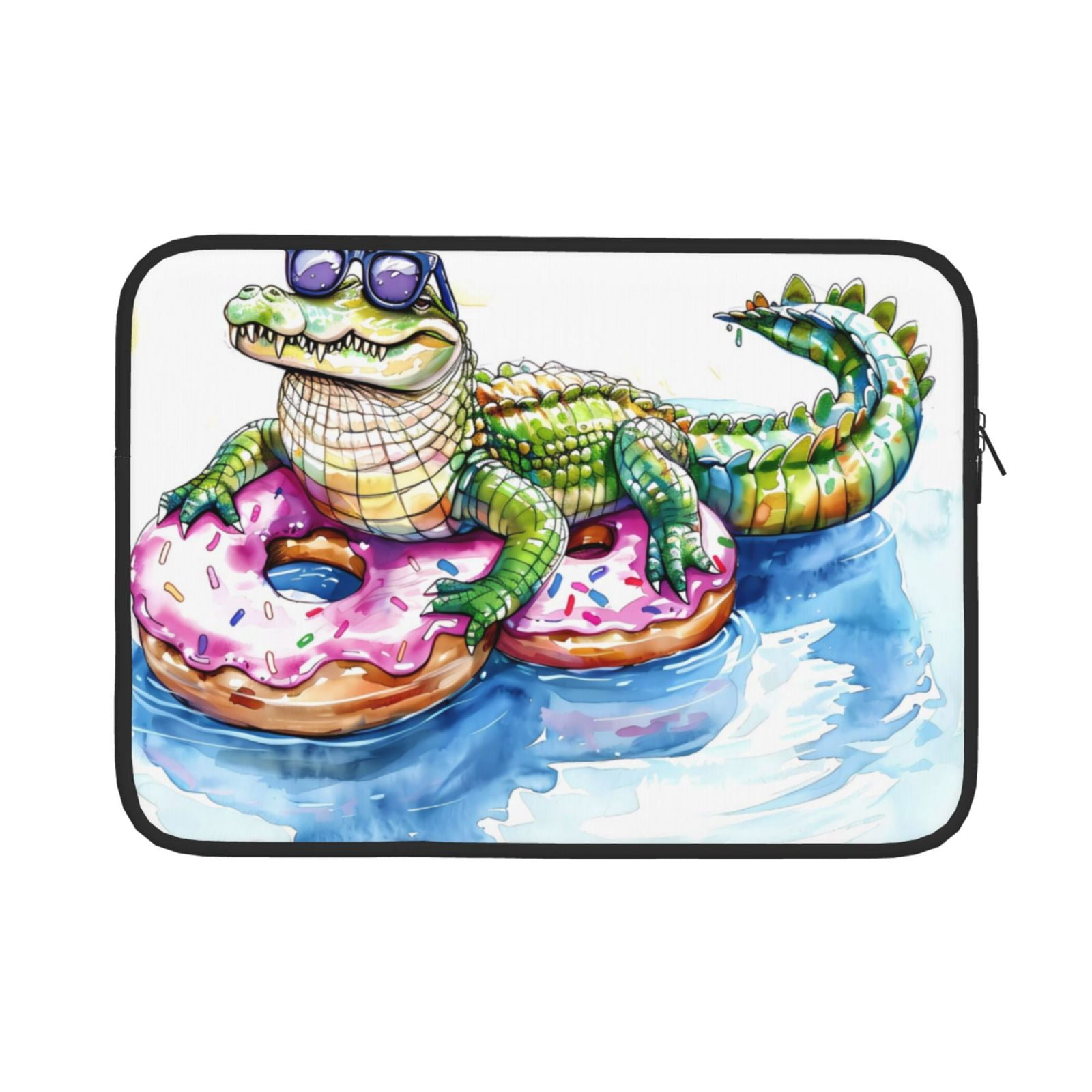 Pofeuu Alligator Donut Pool Float Print Laptop Carrying Case,13-15-Inch ...