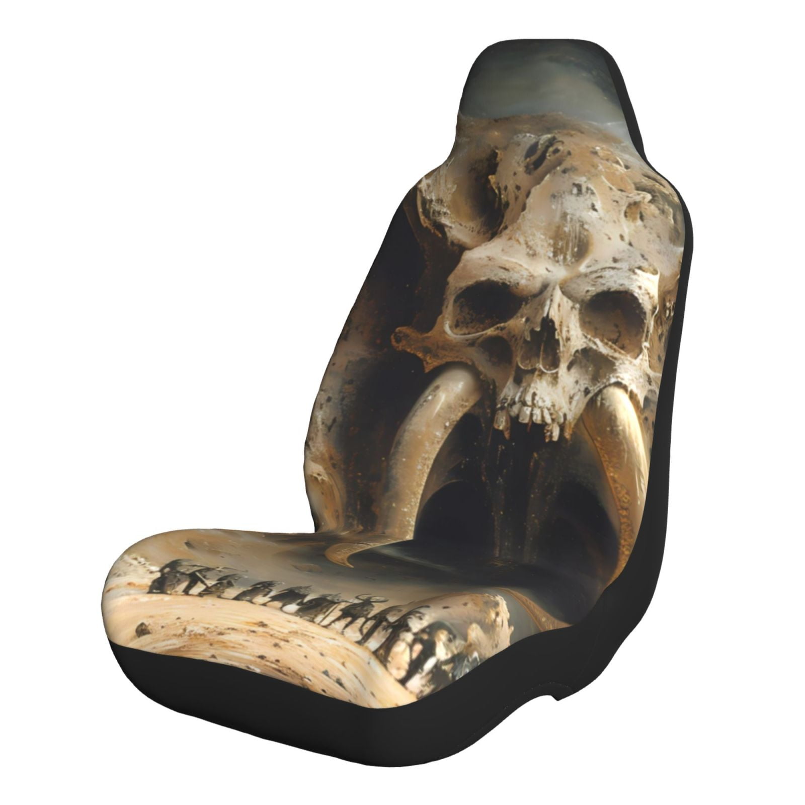 Pofeuu Ancient Skull Cave Landscape Print Automotive Car Seat Covers ...