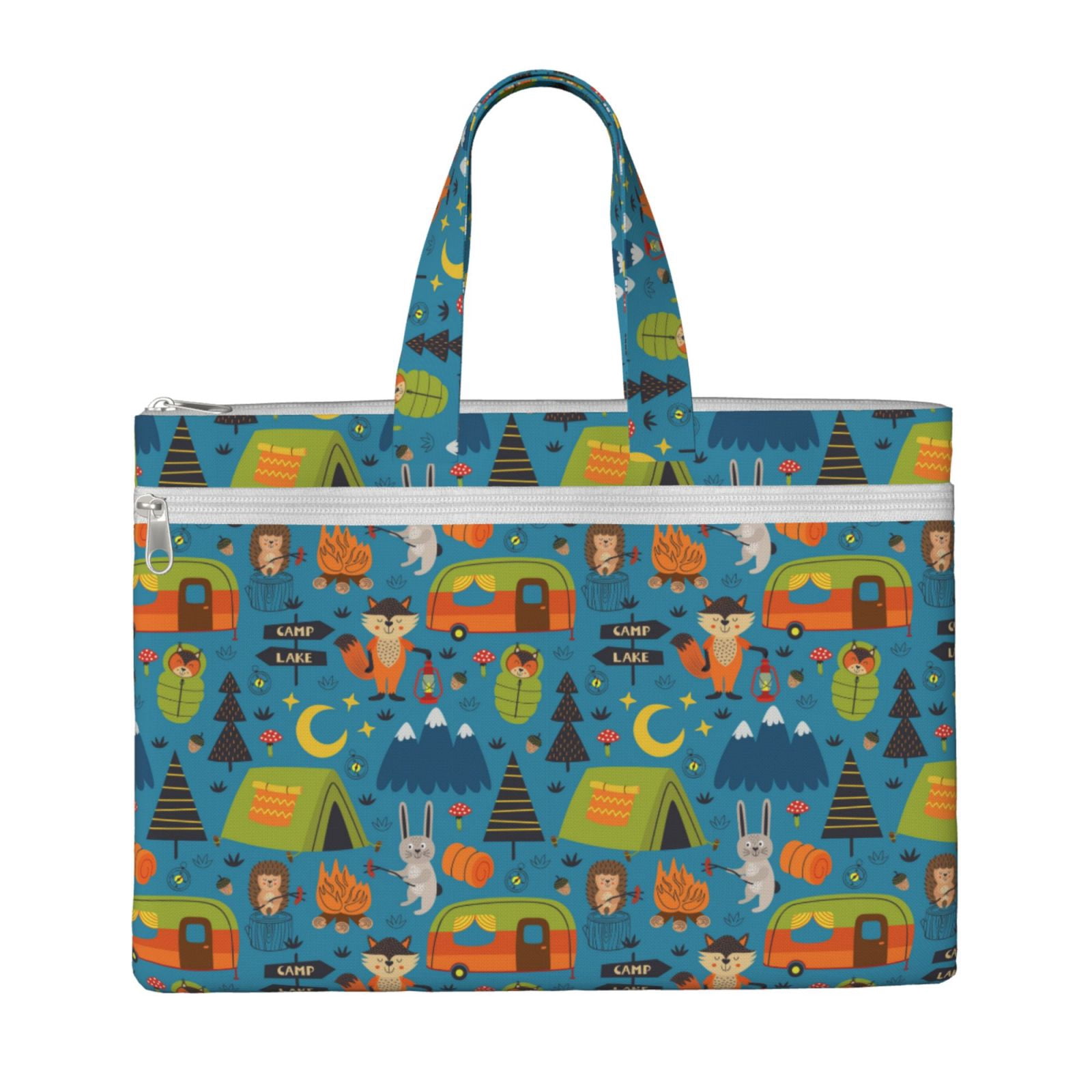 Pofeuu Animals In Camping Print Laptop Bag Carrying - Computer Bag ...
