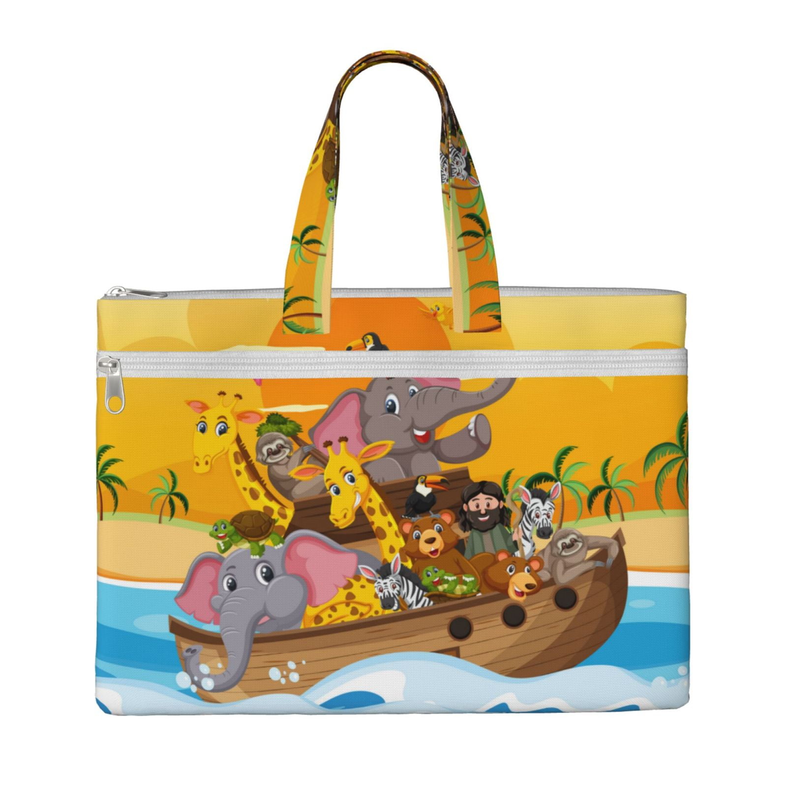 Pofeuu Animals on Noah's Ark1 Print Laptop Bag Carrying - Computer Bag ...