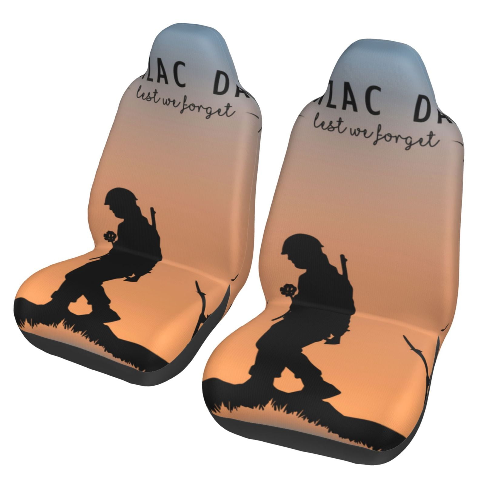 Pofeuu Anzac Day Print Automotive Car Seat Covers Flat Cloth Full Set ...