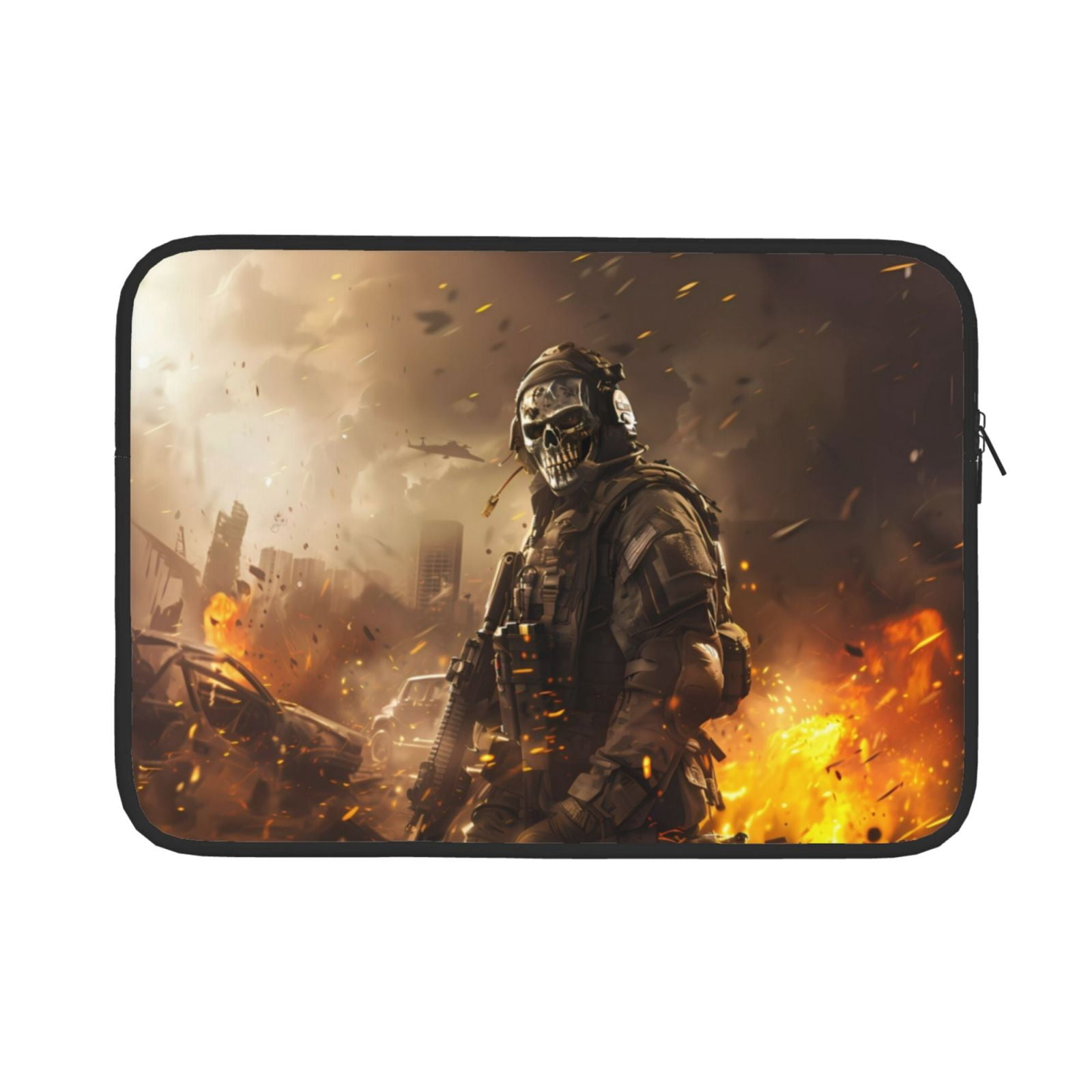 Pofeuu Apocalyptic Skull Soldier Print Laptop Carrying Case,13-15-Inch ...