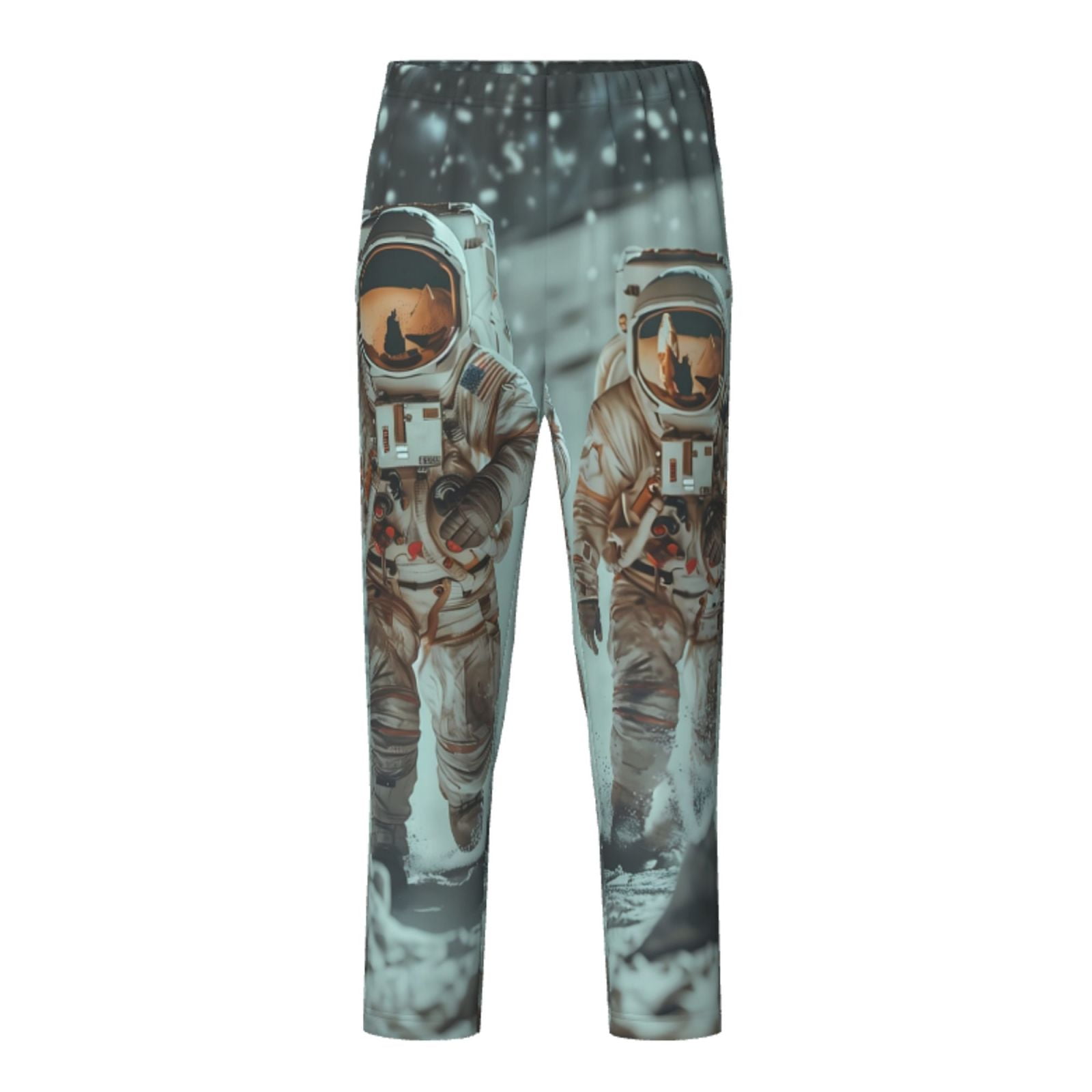 Pofeuu Astronauts On Lunar Mission Print Teenagers' Pajama Pants, Soft ...