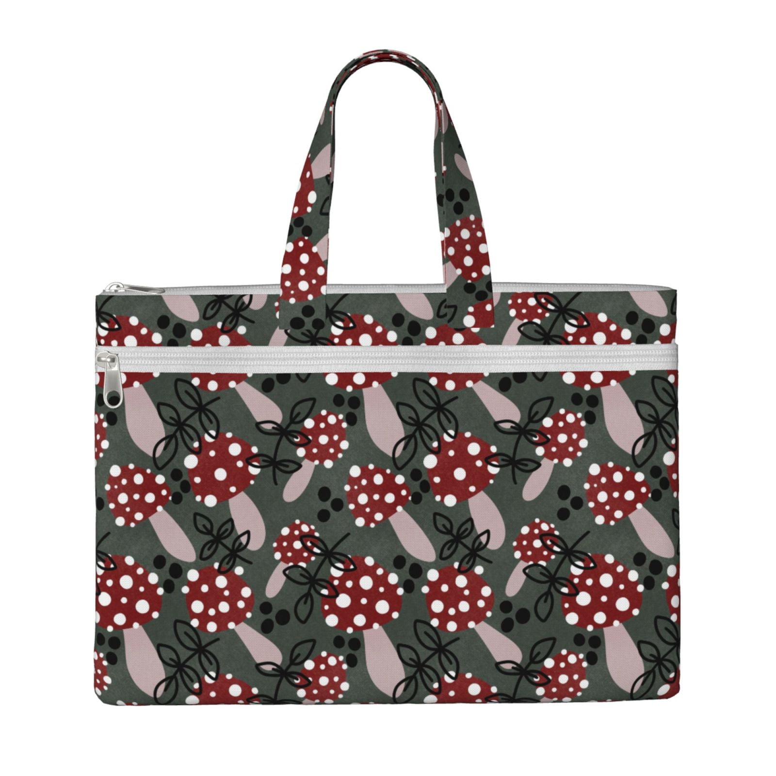 Pofeuu Autumn Forest Mushrooms Print Laptop Bag Carrying - Computer Bag ...