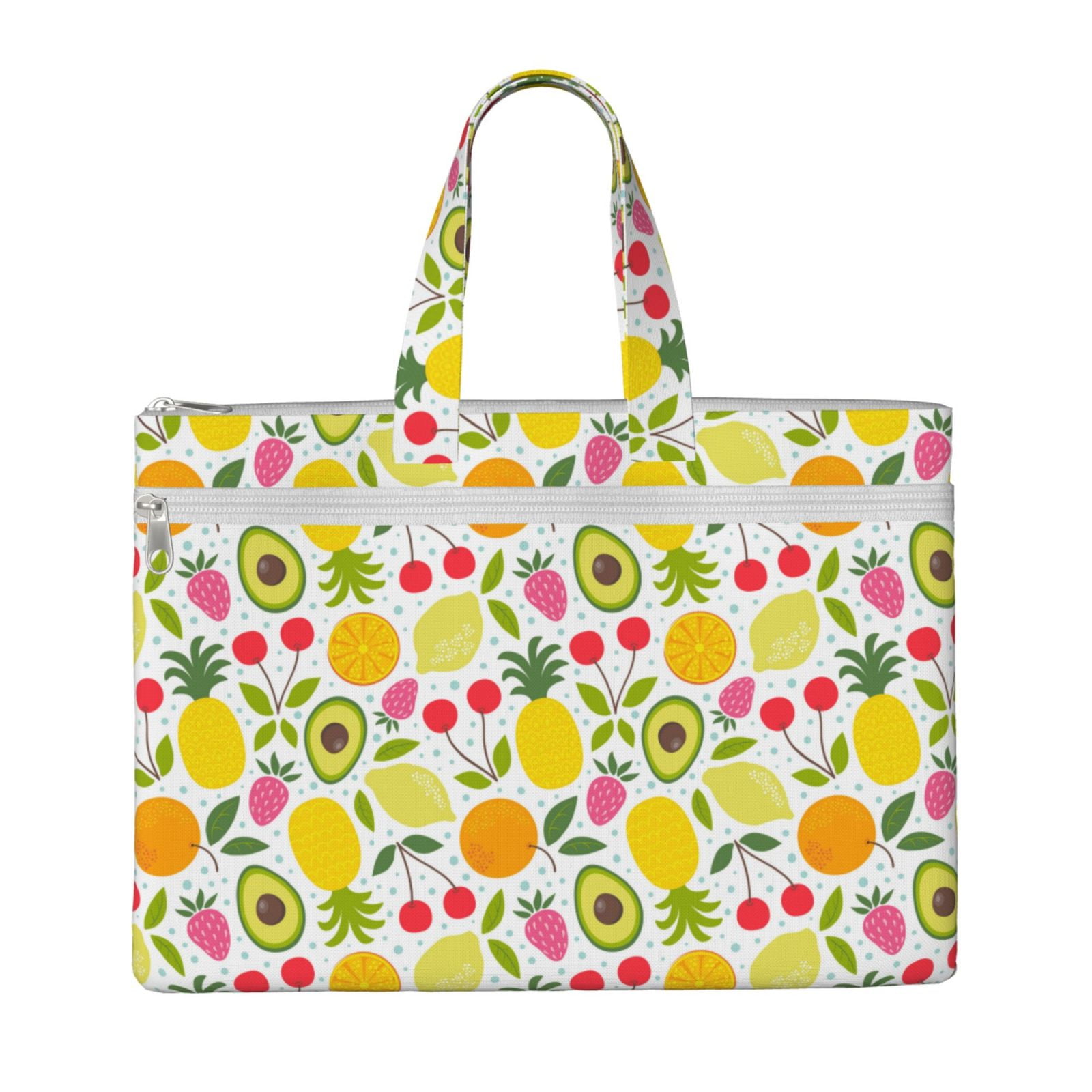 Pofeuu Avocado And Pineapple Print Laptop Bag Carrying - Computer Bag ...