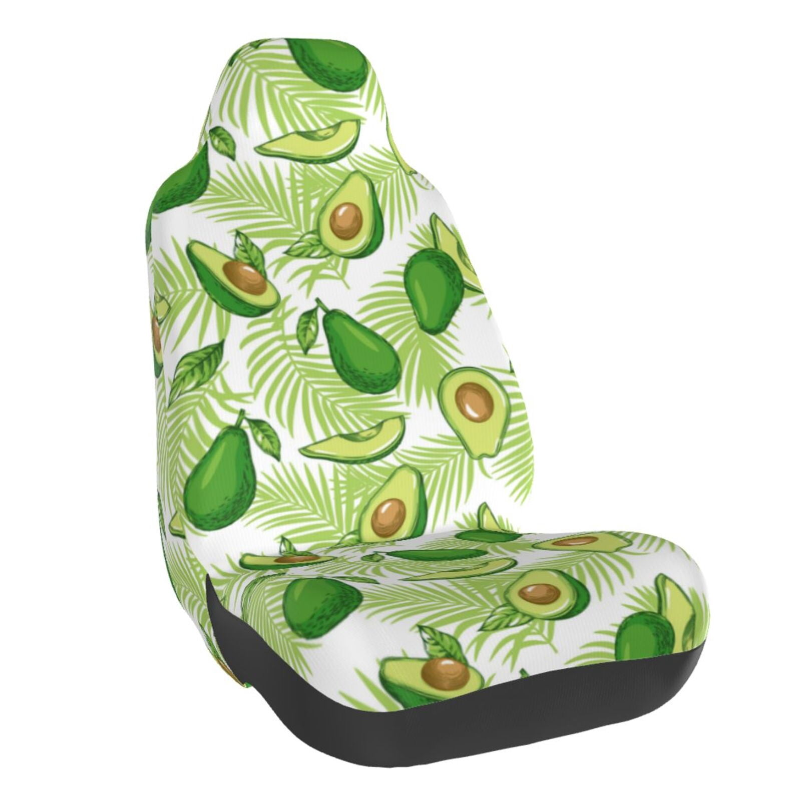 Pofeuu Avocado And Tropical Palm Leaves Print Automotive Car Seat ...