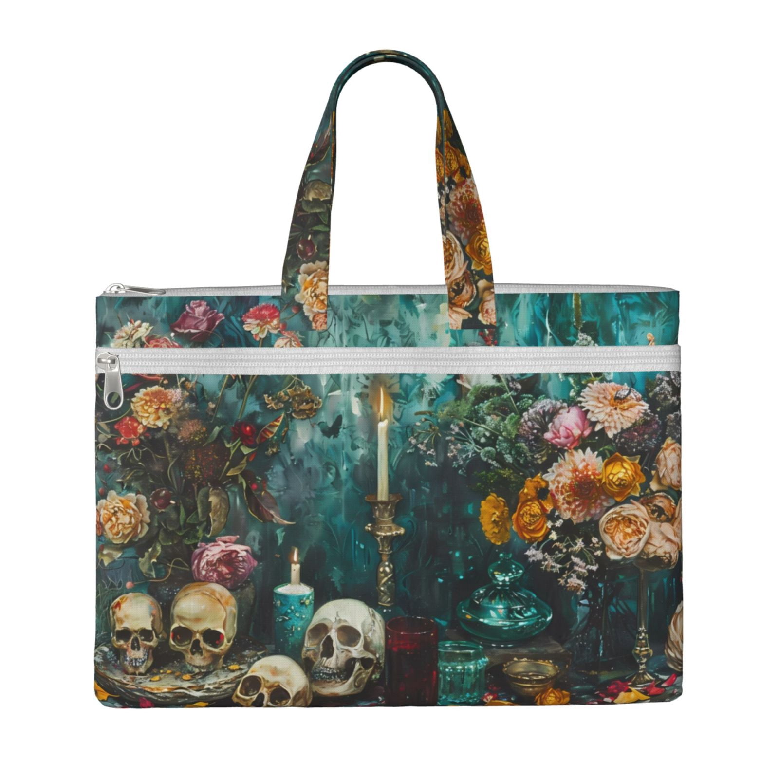 Pofeuu Baroque Floral Still Life Print Laptop Bag Carrying - Computer ...