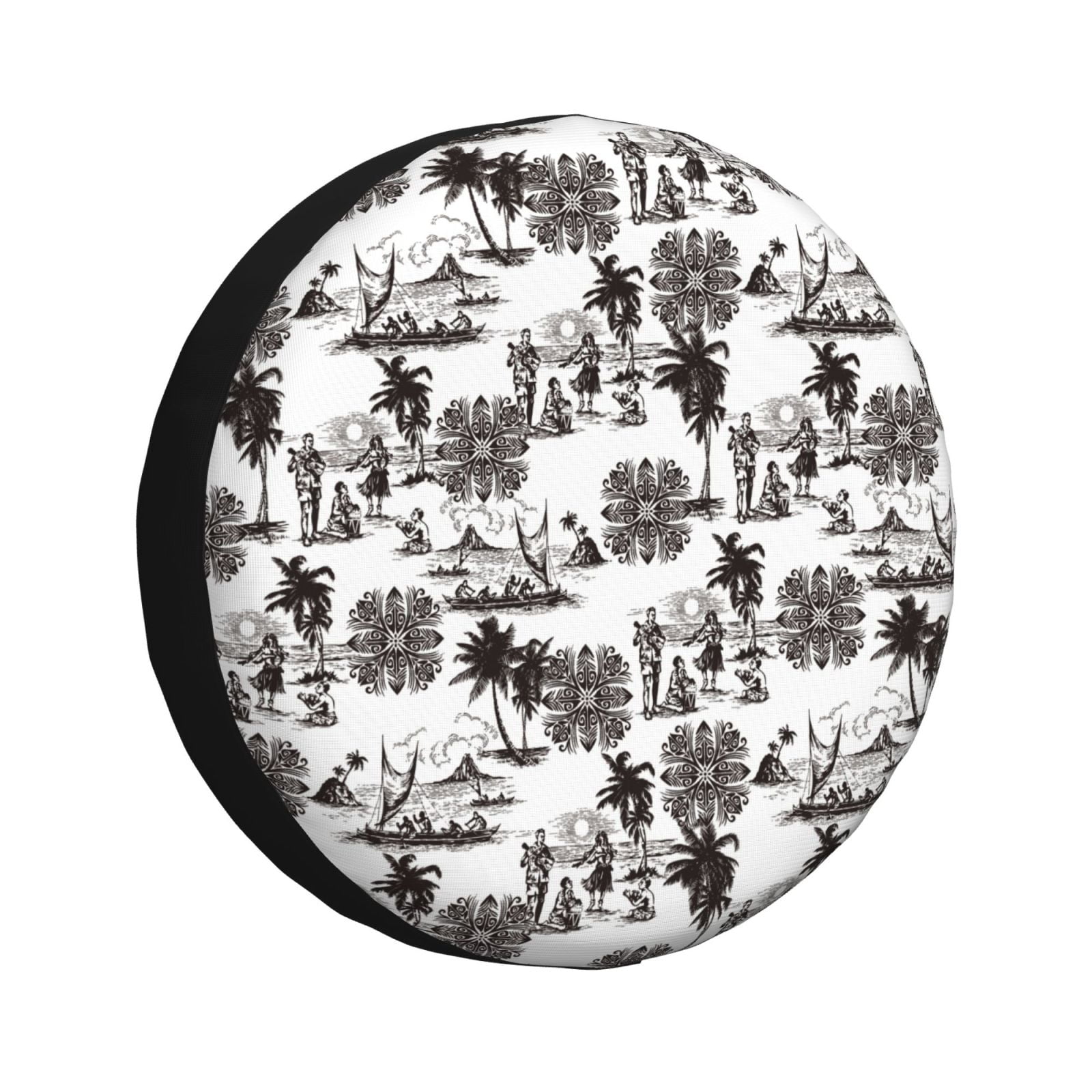 Pofeuu Beach Print Spare Tire Wheel Cover for Car Truck SUV Camper ...