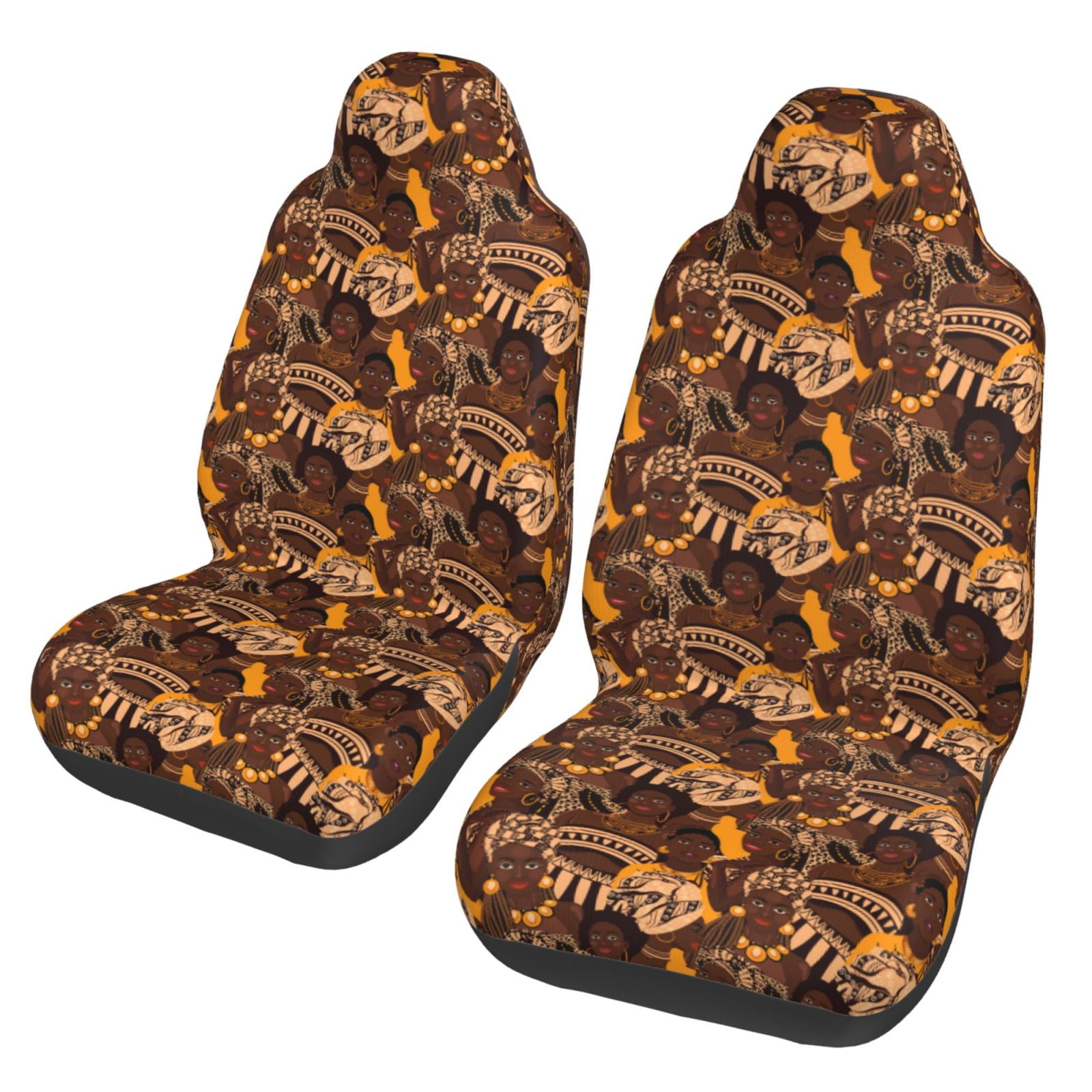 Pofeuu Beautiful Ethnic African Women Print Automotive Car Seat Covers ...