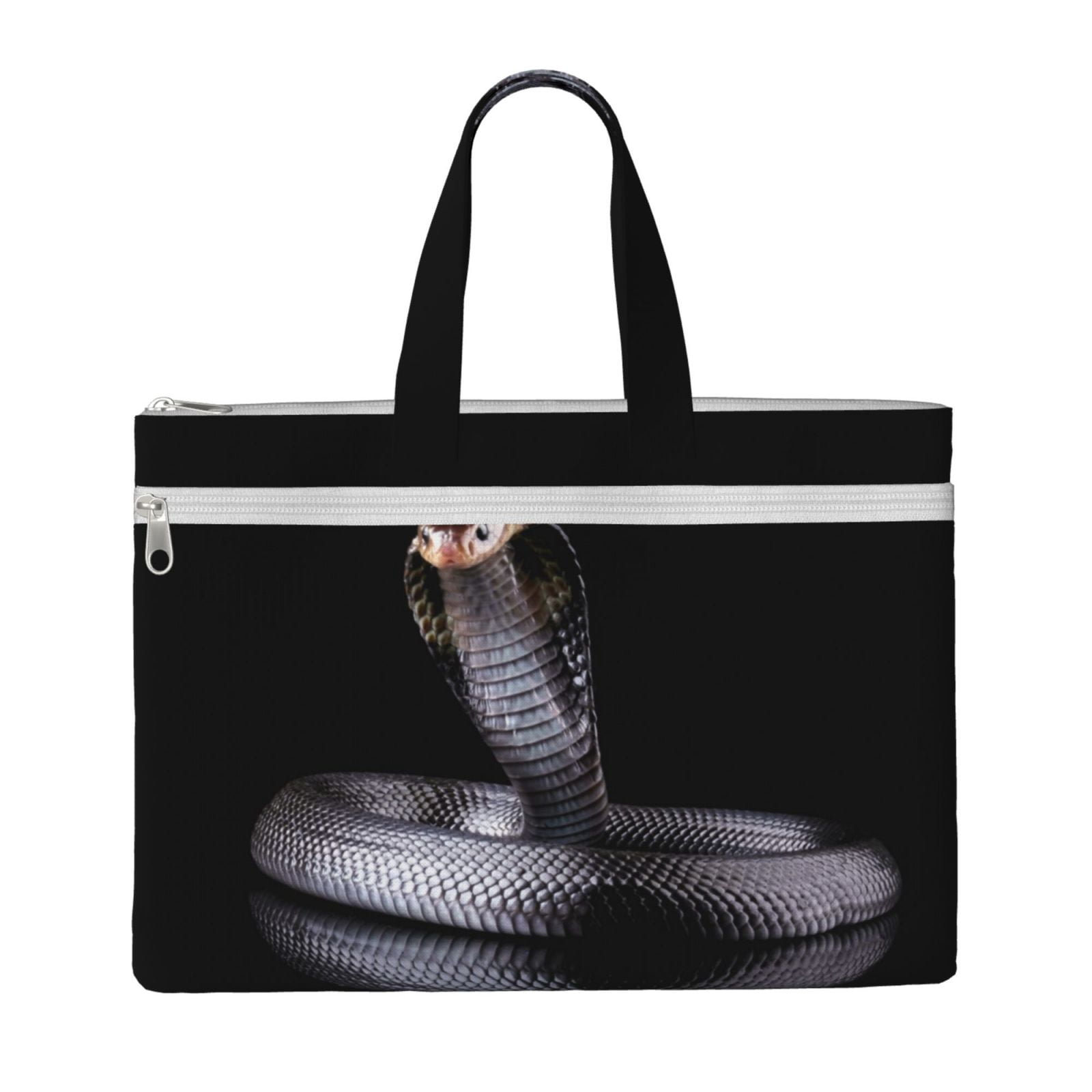 Pofeuu Black Cobra Snake Print Laptop Bag Carrying - Computer Bag ...