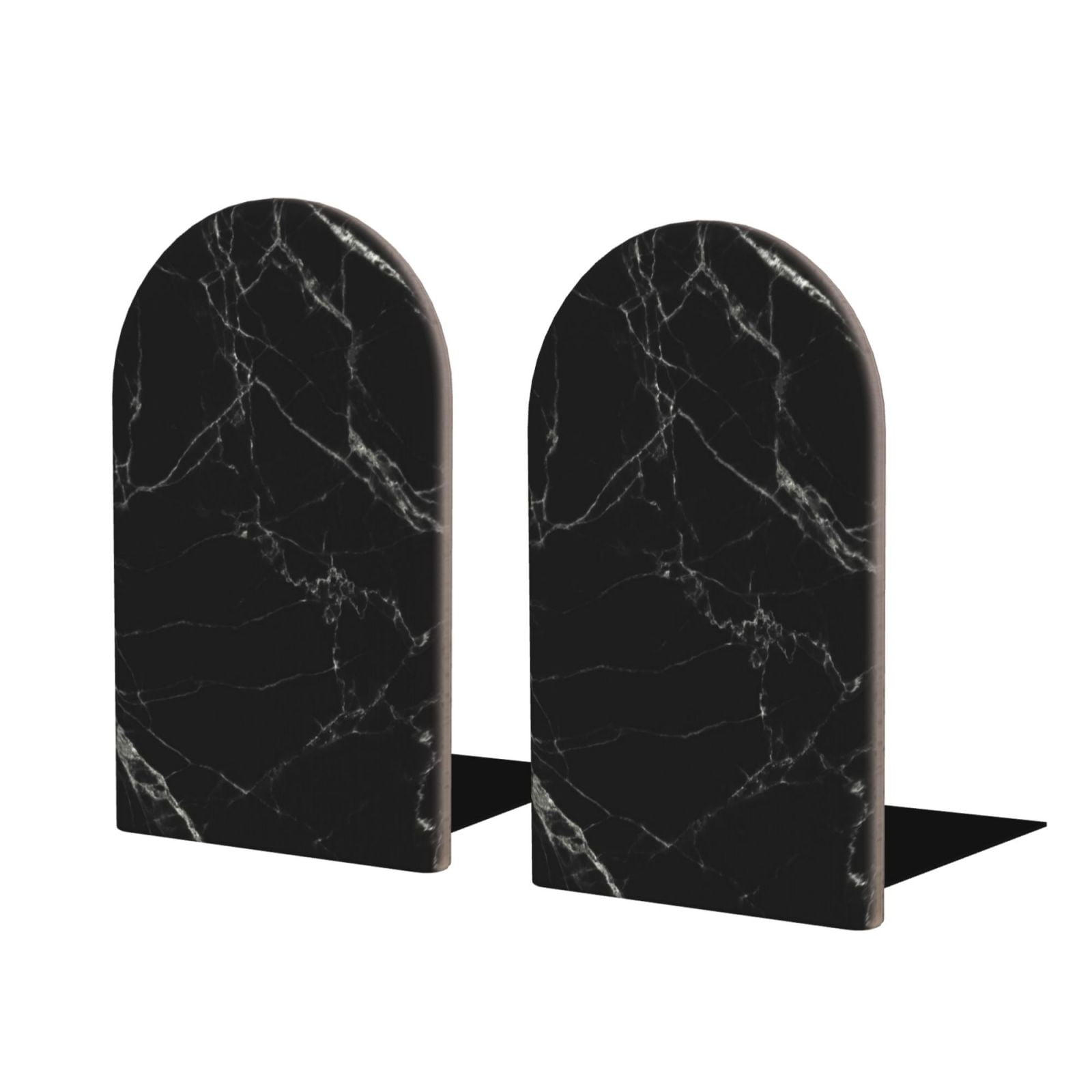 Pofeuu Black Marble Texture Abstract Print Large Bookend Hold Heavy ...