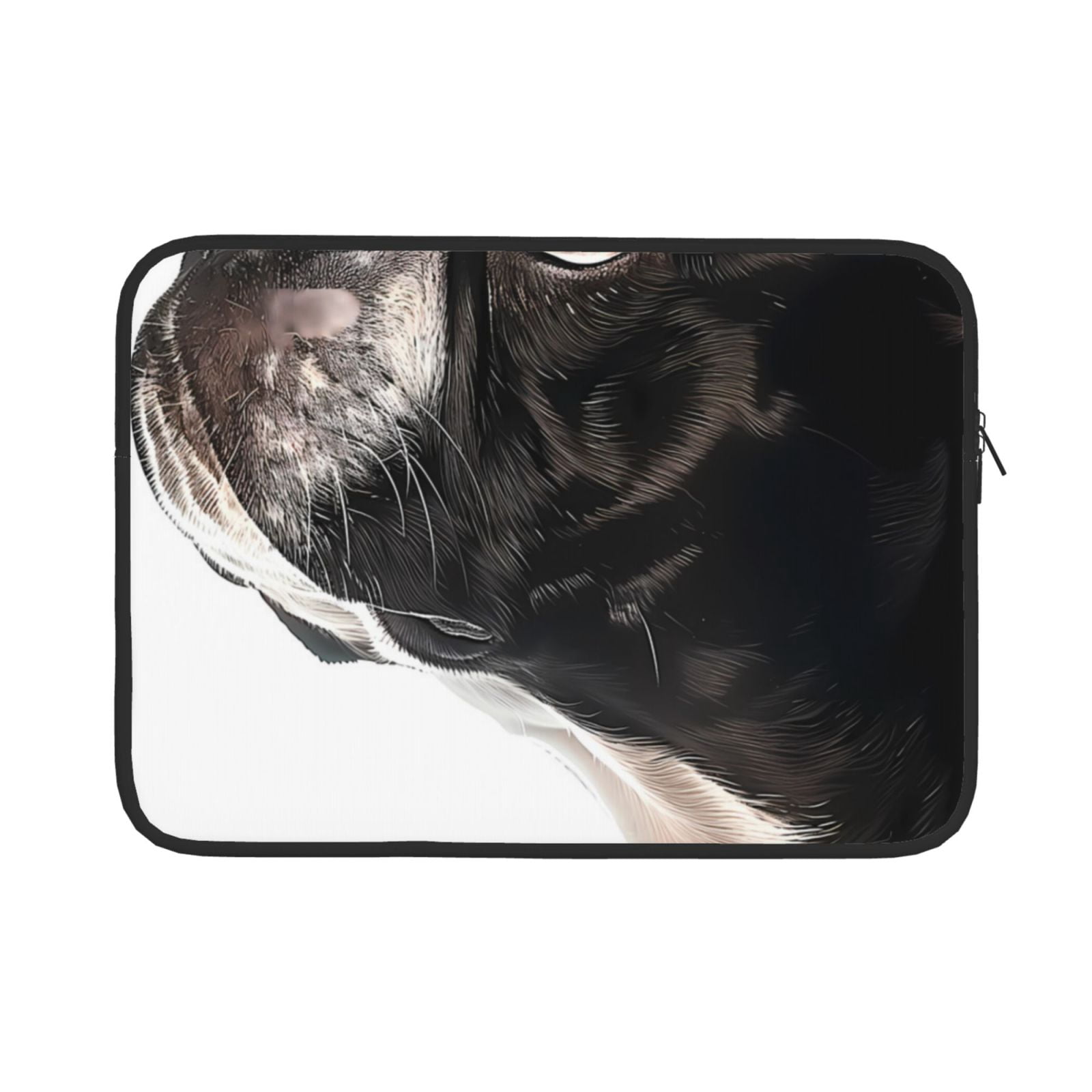 Pofeuu Black And White Boston Terrier Print Laptop Carrying Case,13-15 ...