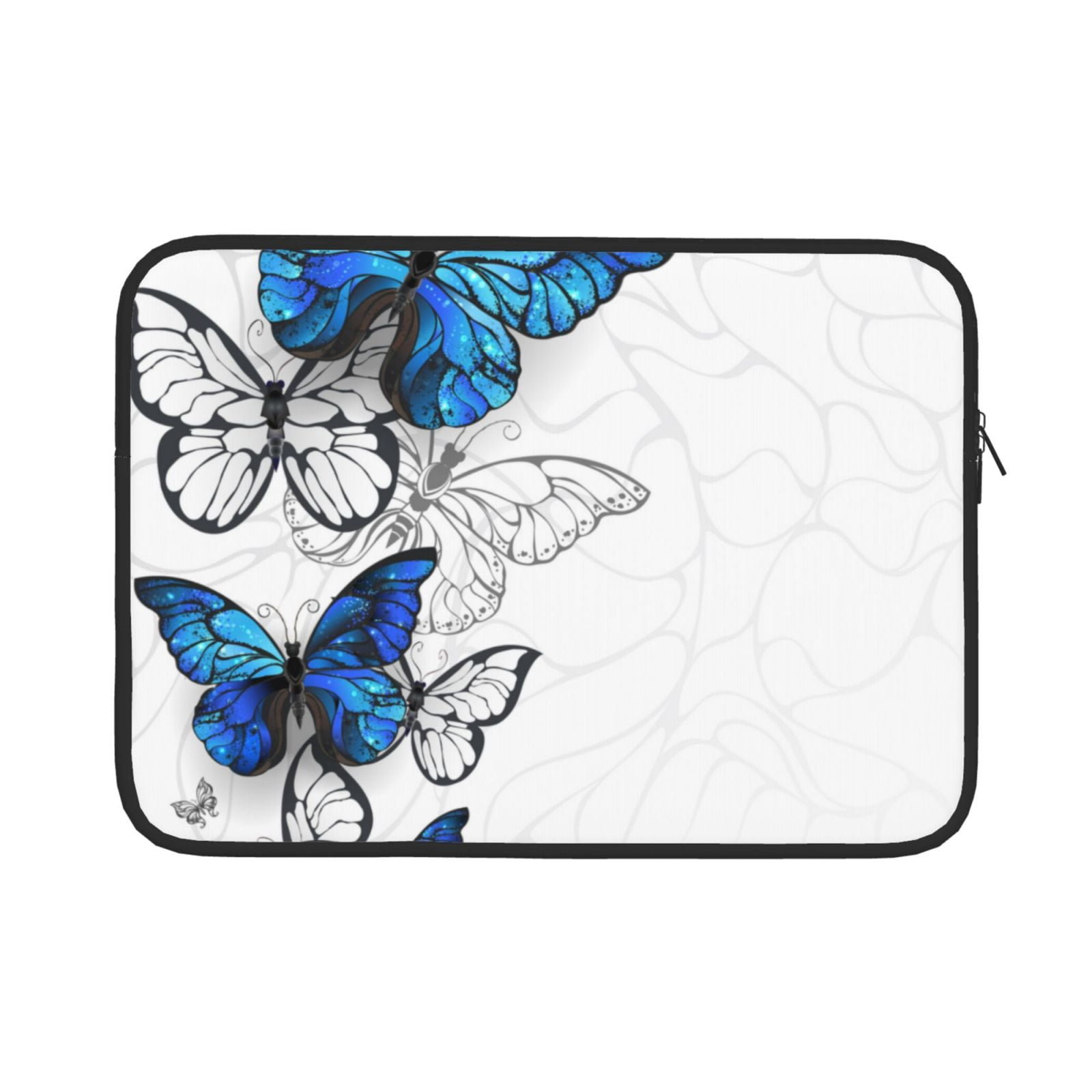 Pofeuu Blue Flying Butterflies Print Laptop Carrying Case,13-15-Inch ...