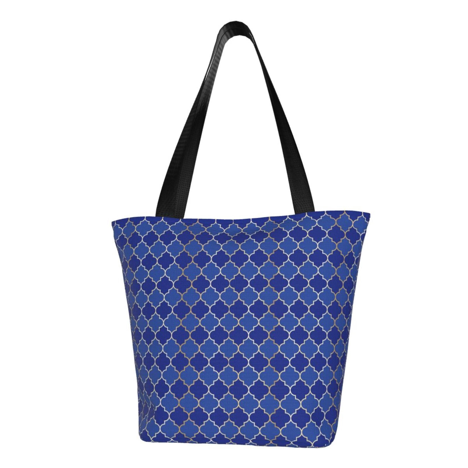 Pofeuu Blue Lantern Shapes Print Women Fashion Shoulder Handbags Top ...