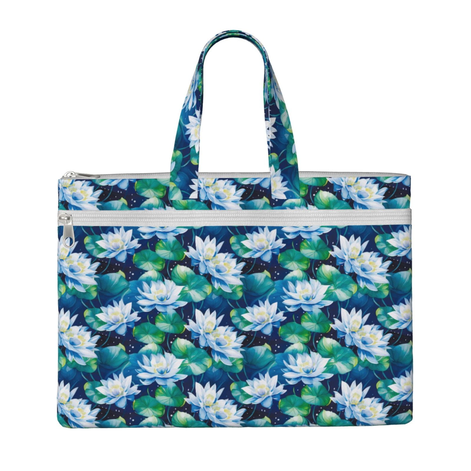 Pofeuu Blue Lotus Flower Print Laptop Bag Carrying - Computer Bag ...