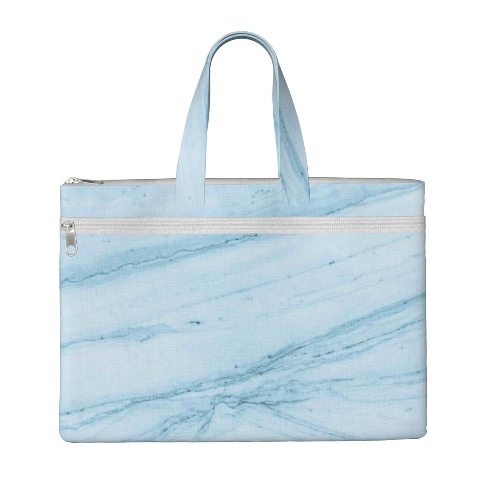 Pofeuu Blue Marble Print Laptop Bag Carrying - Computer Bag Laptop Case ...