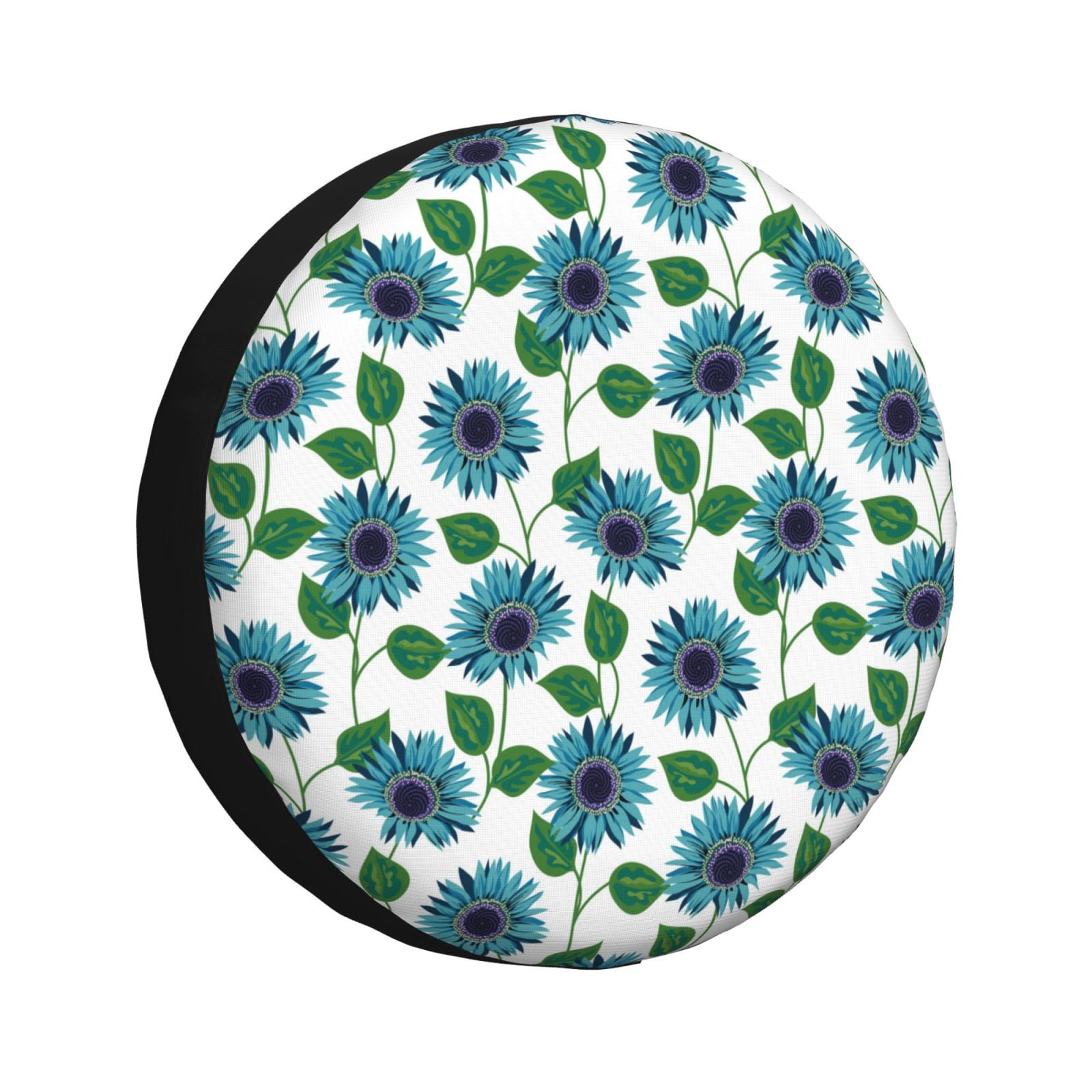 Pofeuu Blue Sunflowers Print Spare Tire Wheel Cover for Car Truck SUV ...