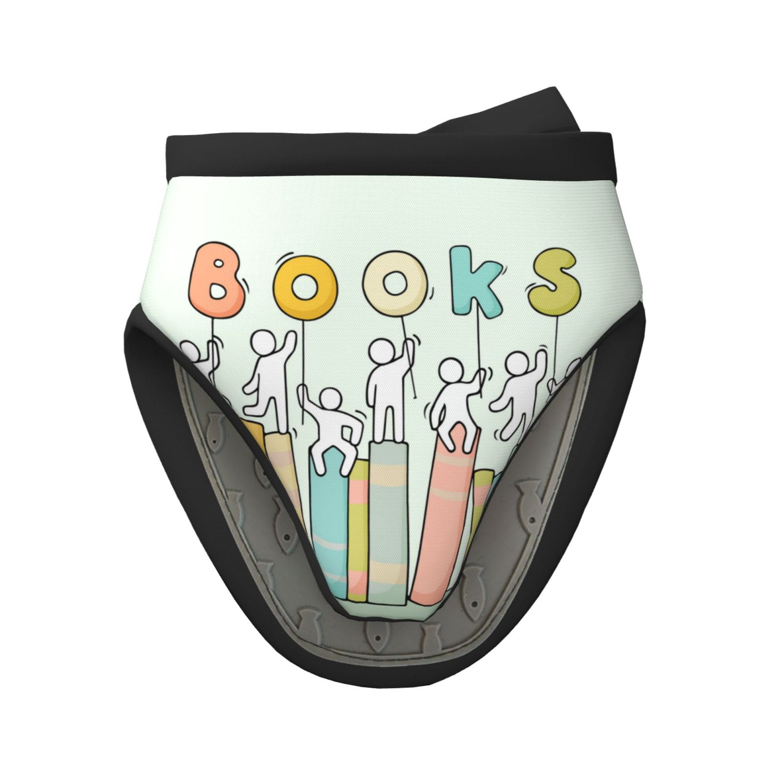 Pofeuu Books Print Thickened Mini Silicone Oven Mitts Heat Resistant ...