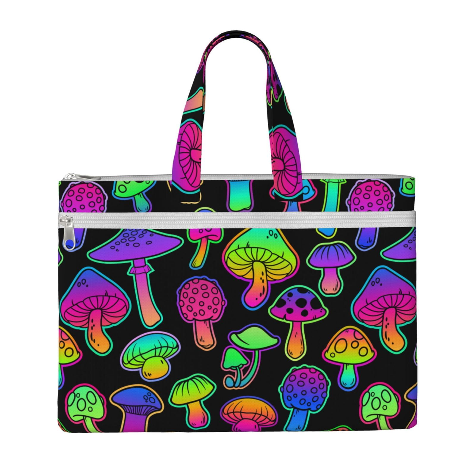 Pofeuu Bright Mushrooms Print Laptop Bag Carrying - Computer Bag Laptop ...