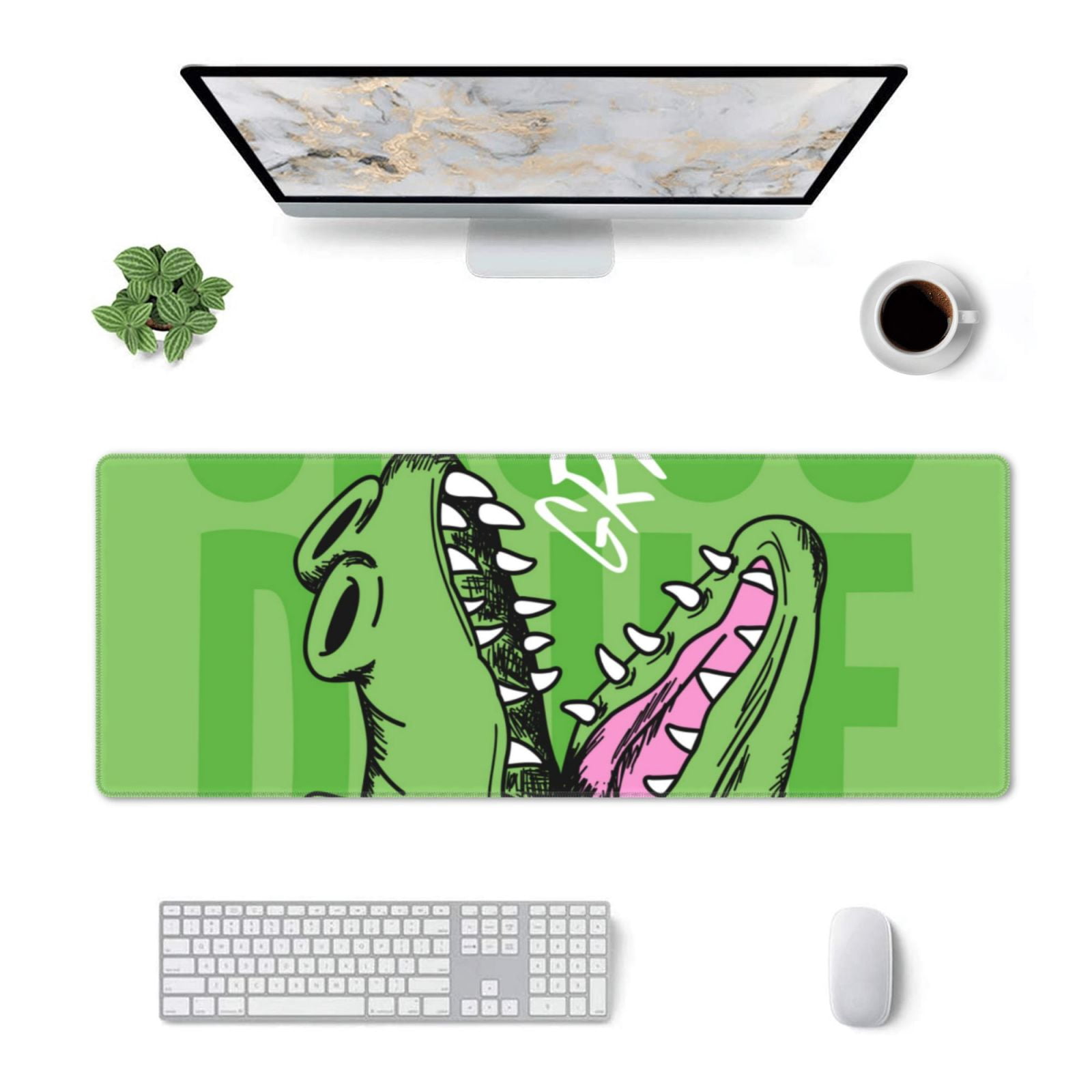 Pofeuu CROCODILE HEAD Print Desk Mat for Keyboard and Mouse，Computer ...