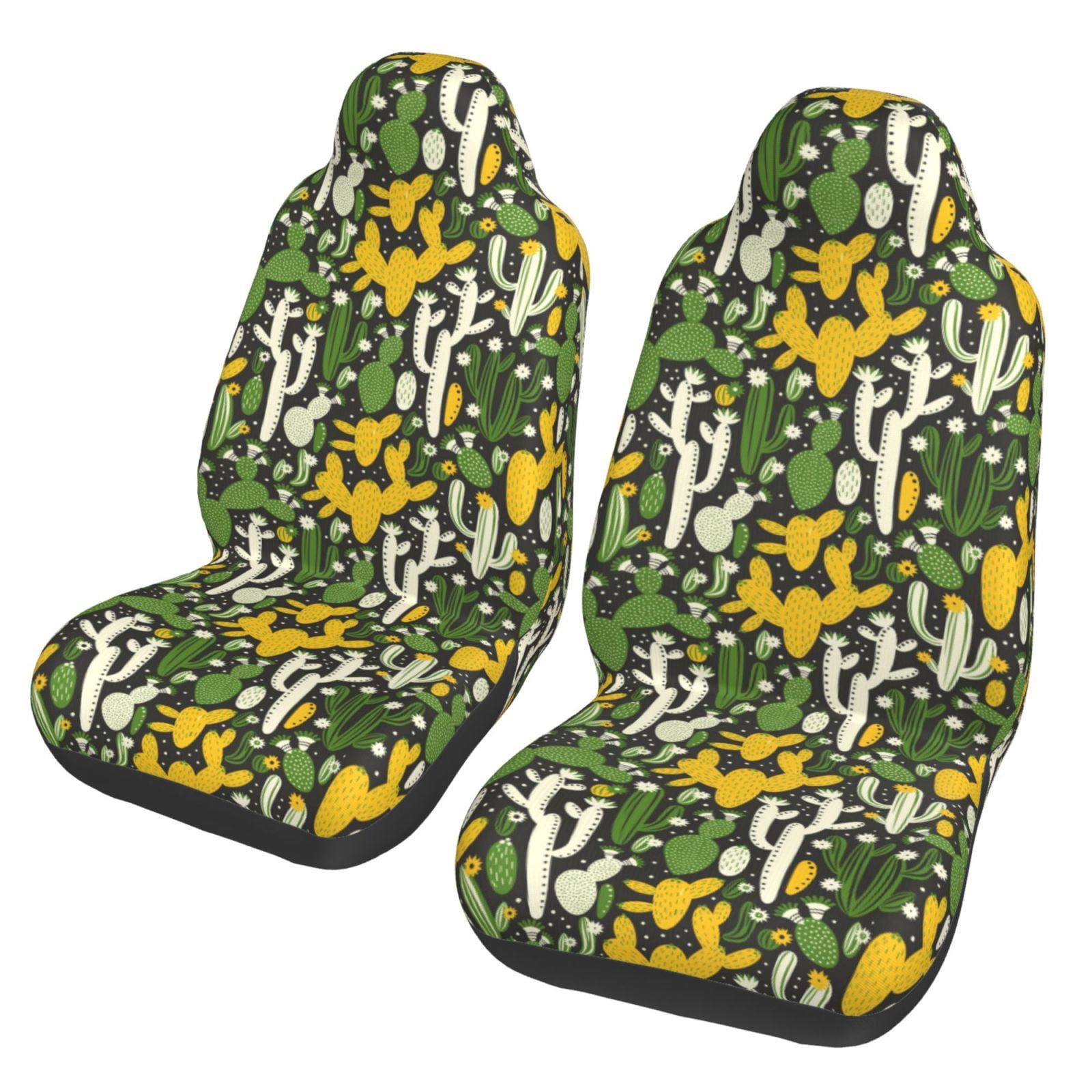 Pofeuu Cactus 4 Print Automotive Car Seat Covers Flat Cloth Full Set ...