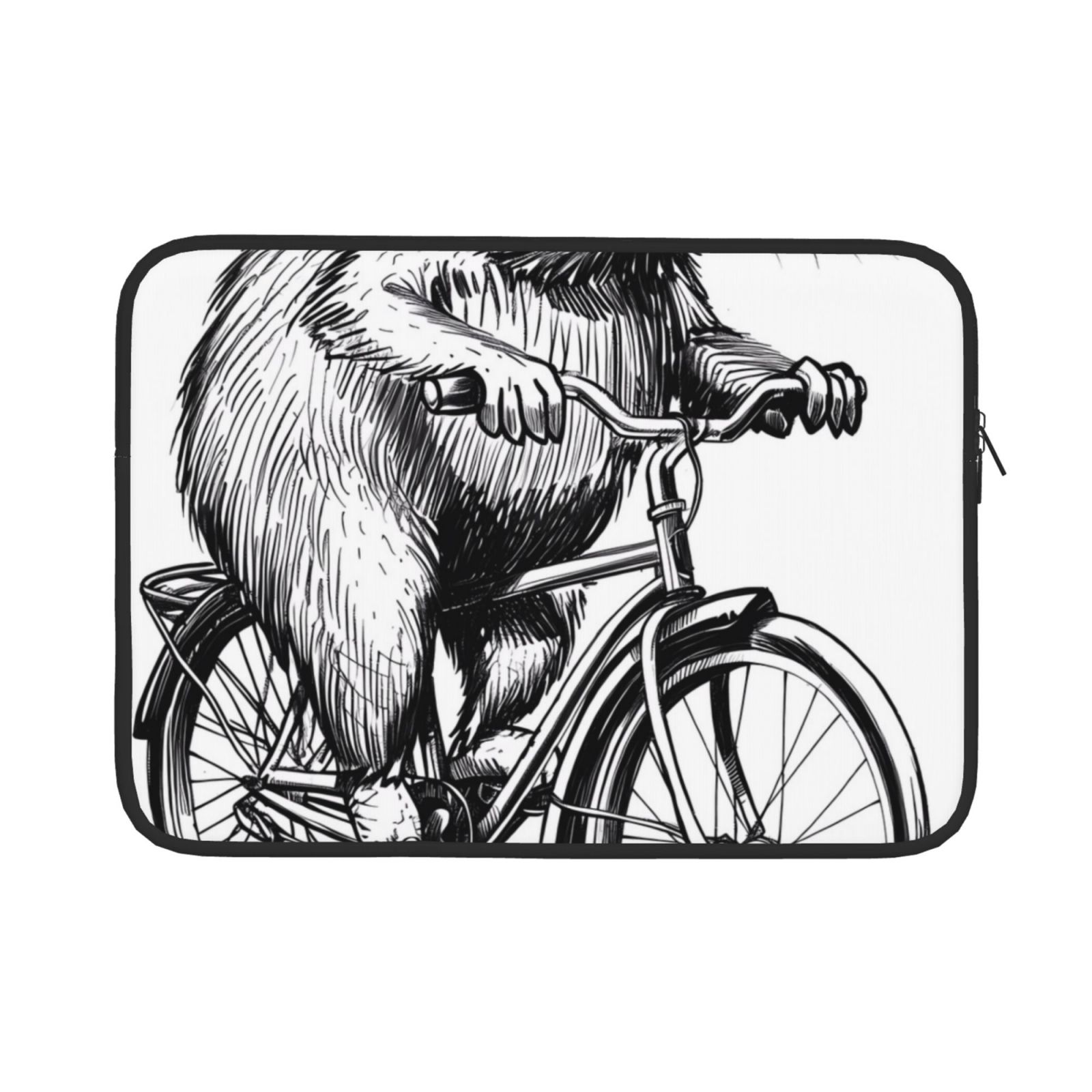 Pofeuu Capybara Riding Bicycle Print Laptop Carrying Case,13-15-Inch ...