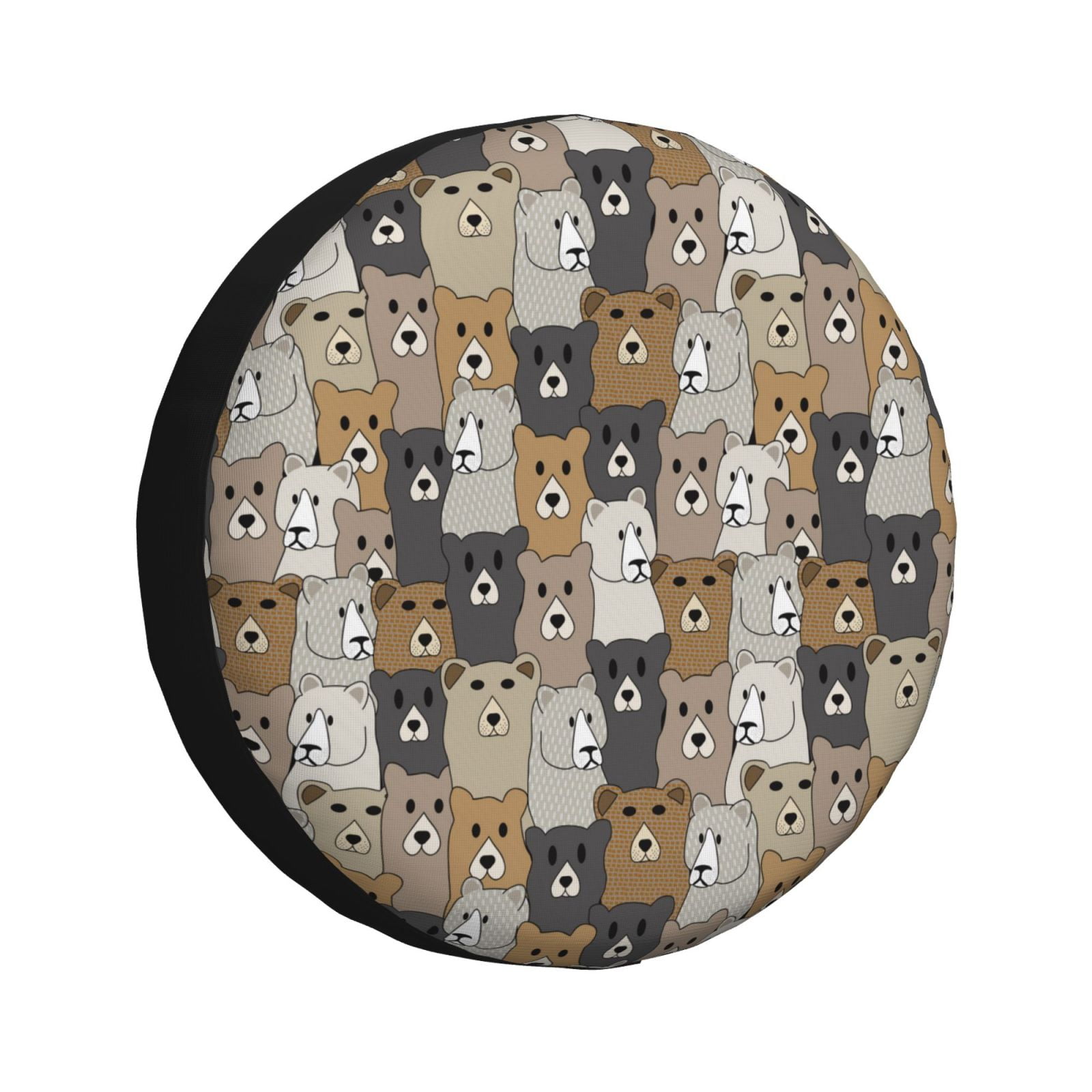 Pofeuu Cartoon Bear Print Spare Tire Wheel Cover for Car Truck SUV ...