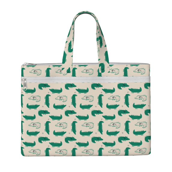 Pofeuu Cartoon Crocodile Print Laptop Bag Carrying - Computer Bag ...