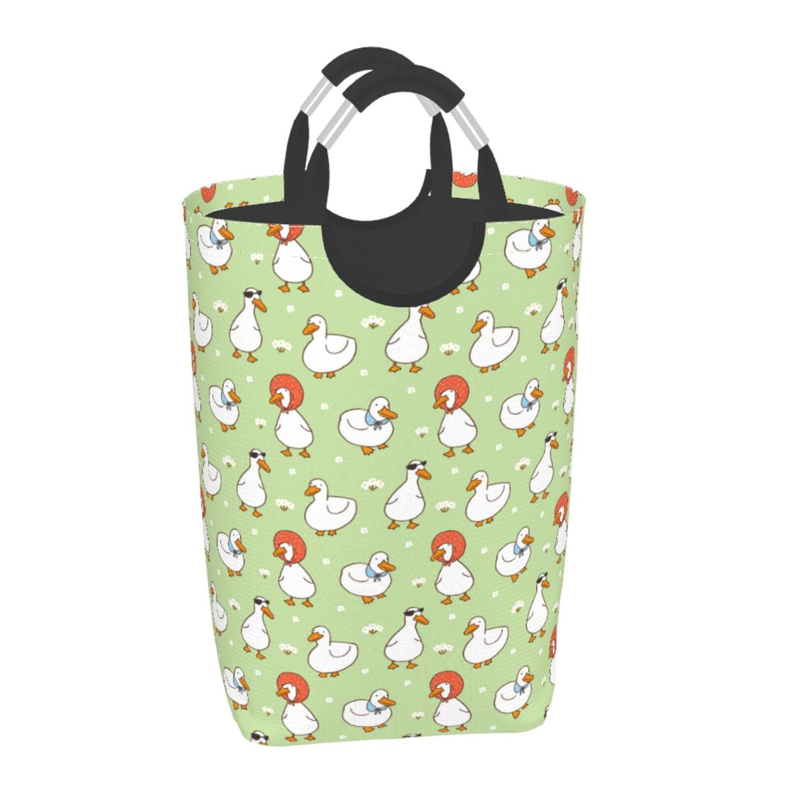 Pofeuu Cartoon Duck Print Laundry Basket, Laundry Hamper, Collapsible ...
