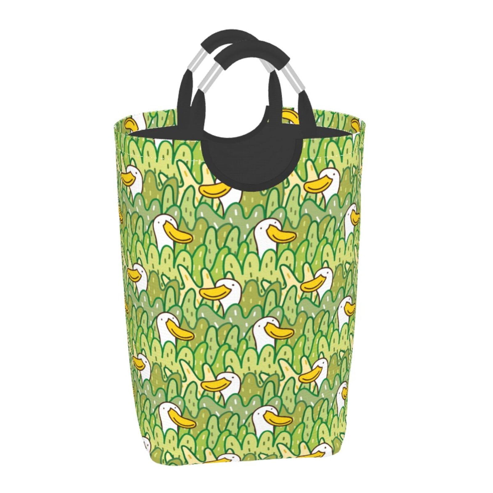 Pofeuu Cartoon Duck Print Laundry Basket, Laundry Hamper, Collapsible ...