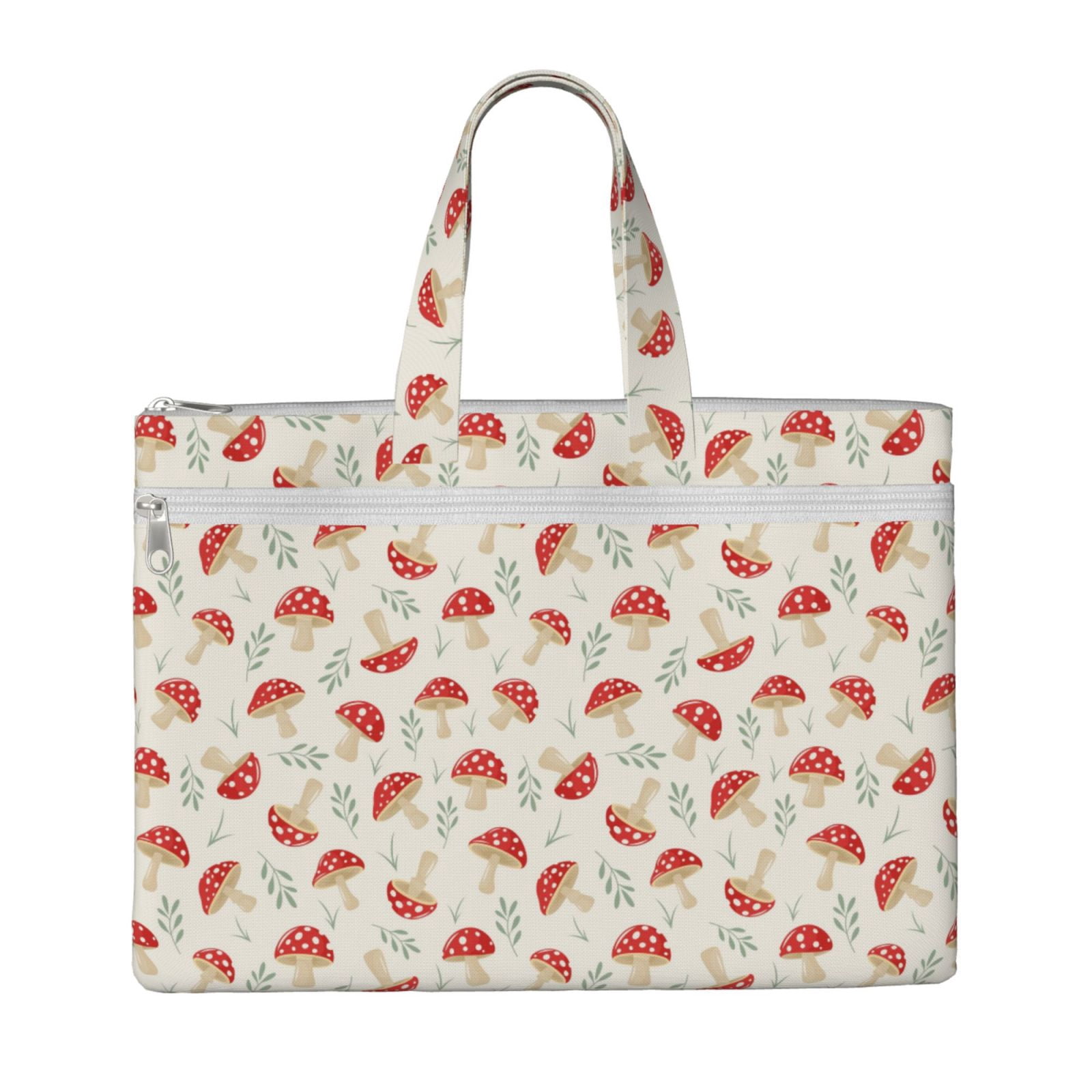 Pofeuu Cartoon Flat Mushrooms Print Laptop Bag Carrying - Computer Bag ...