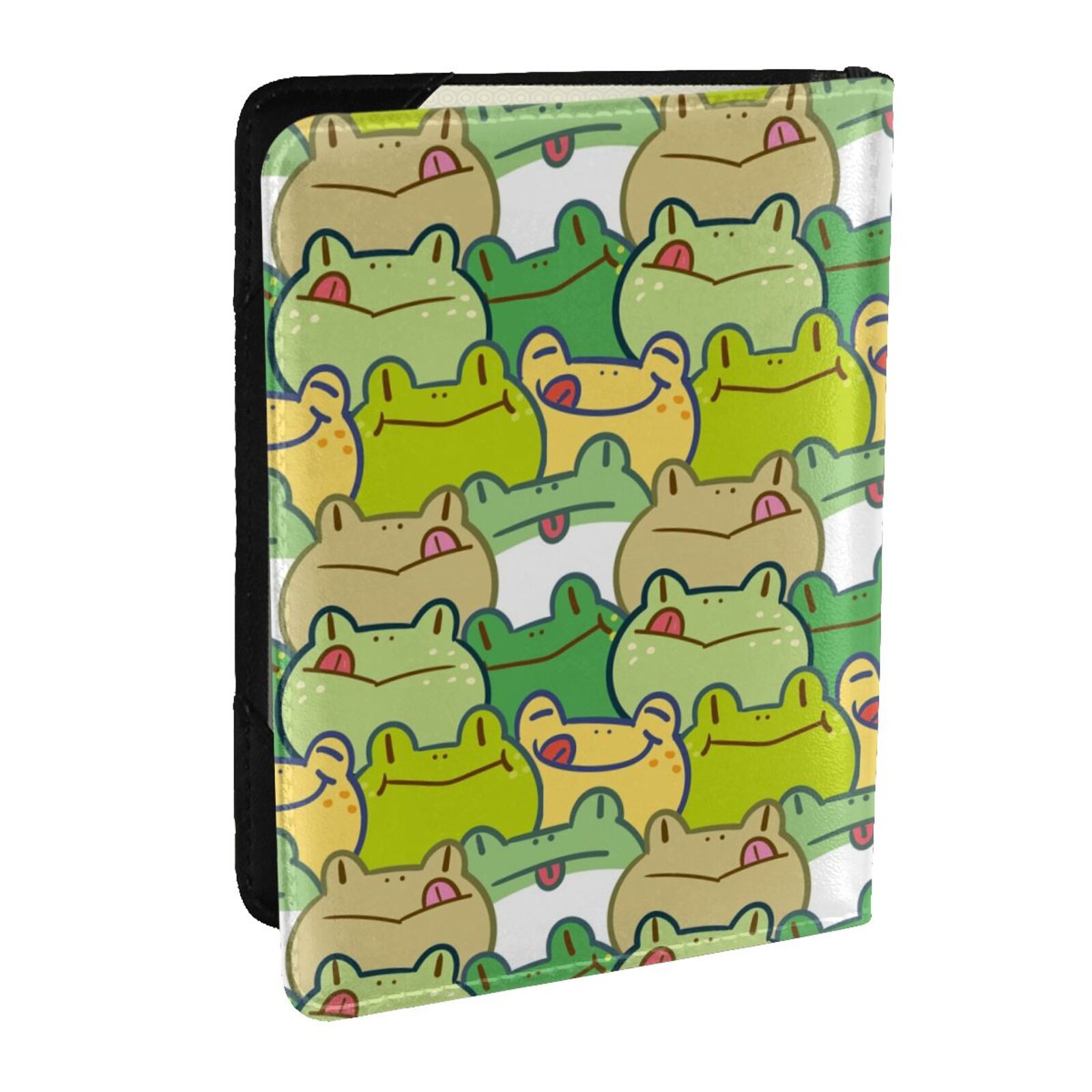 Pofeuu Cartoon Frog Print Travel Document Organizer Passport Holder Men ...