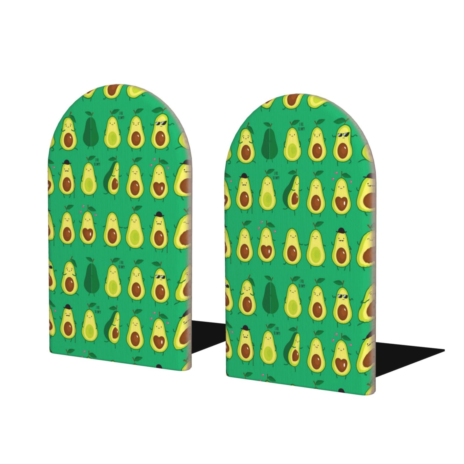 Pofeuu Cartoon Fruit 1 Print Large Bookend Hold Heavy Books- Wood ...