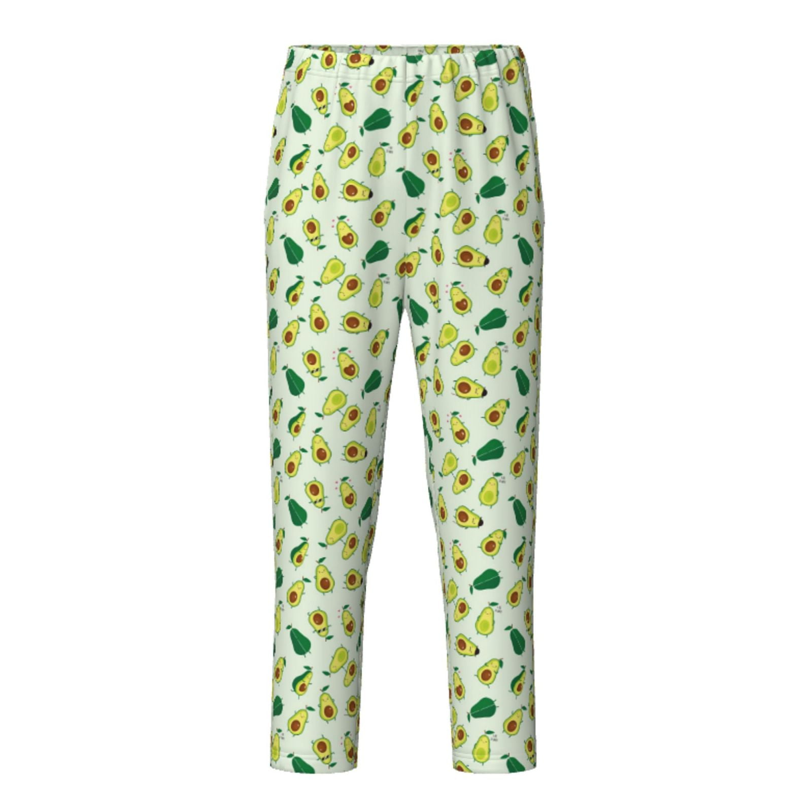 Pofeuu Cartoon Fruit Print Teenagers' Pajama Pants, Soft Lounge Pajama ...