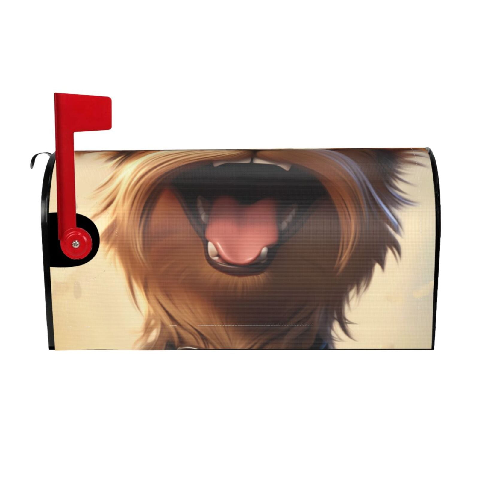 Pofeuu Cartoon Happy Cute Puppy Print Mailbox Covers Letterbox Cover ...