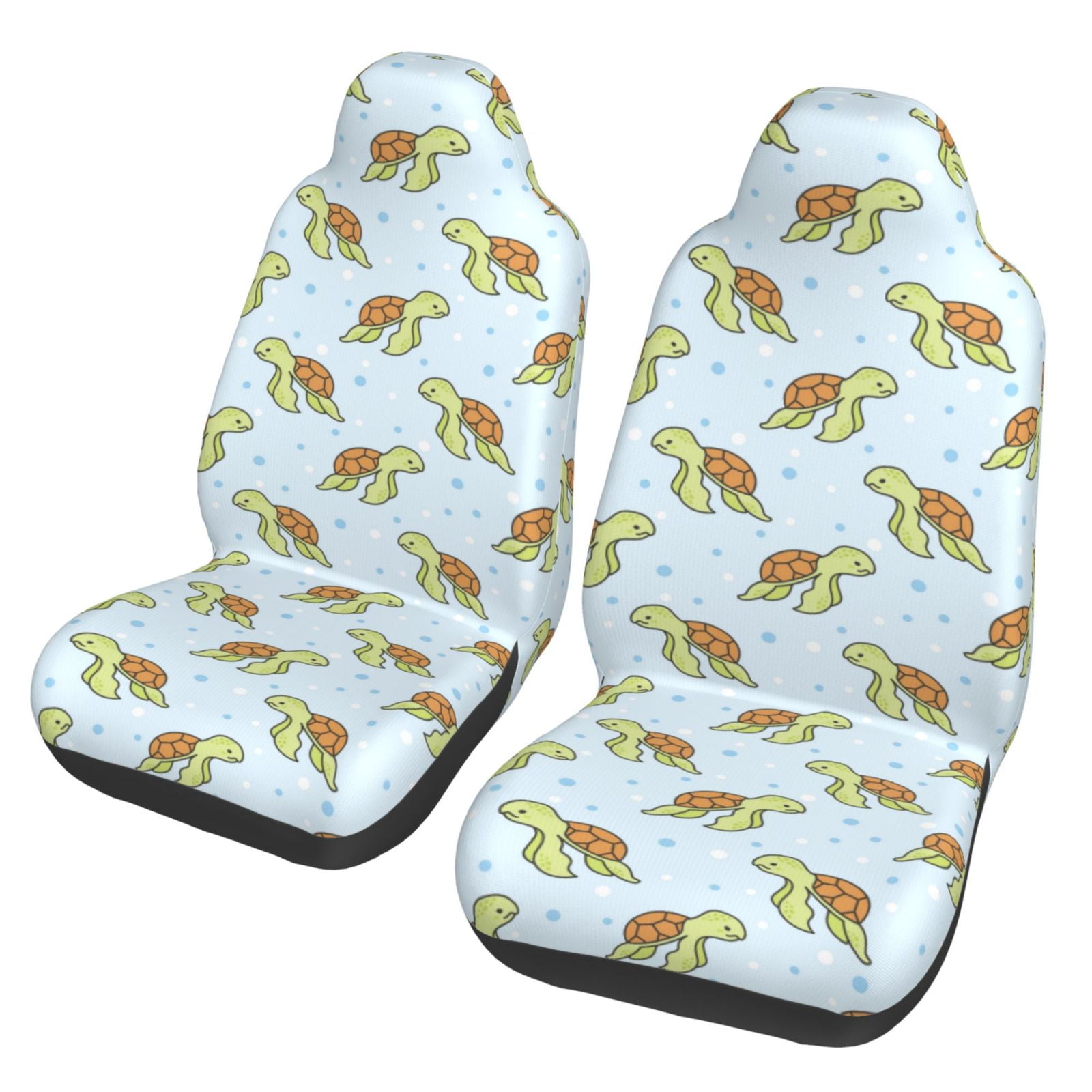 Pofeuu Cartoon Sea Turtle Print Automotive Car Seat Covers Flat Cloth ...