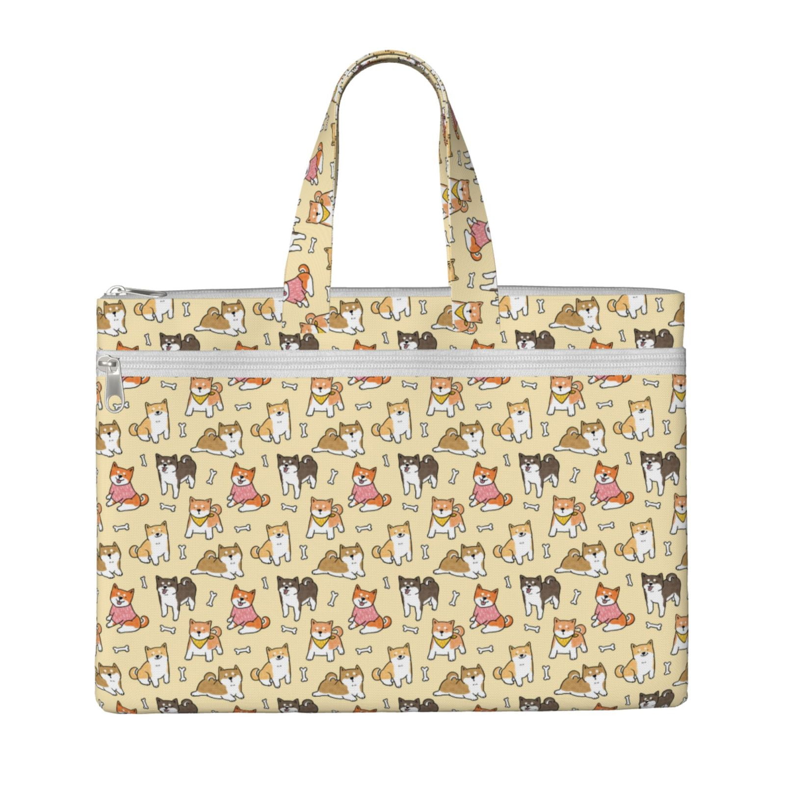 Pofeuu Cartoon Shiba Inu Dog Print Laptop Bag Carrying - Computer Bag ...