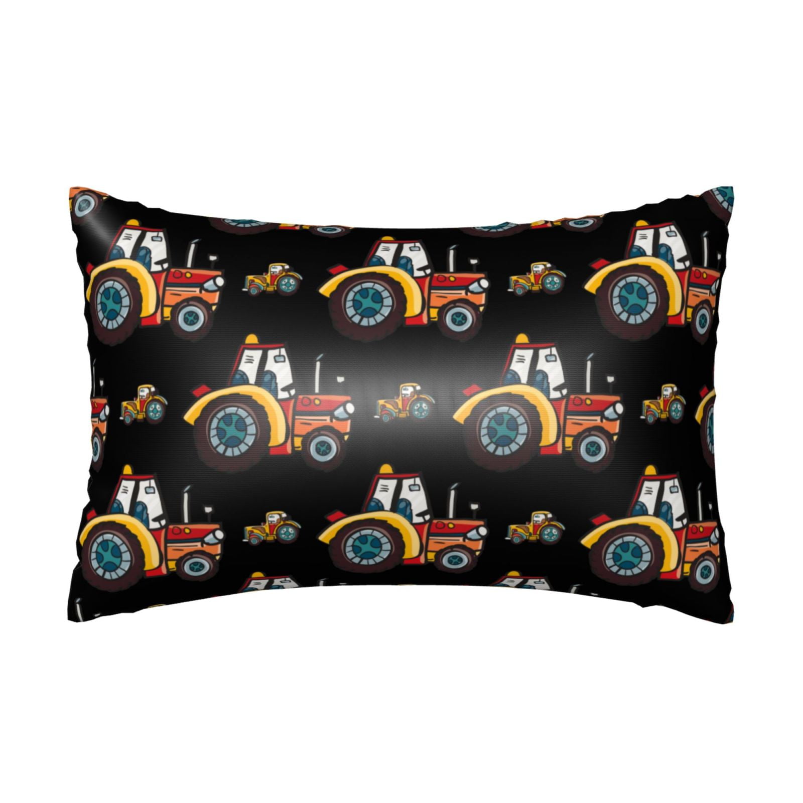 Pofeuu Cartoon Tractor Print Satin Pillowcase for Hair and Skin Pillow ...
