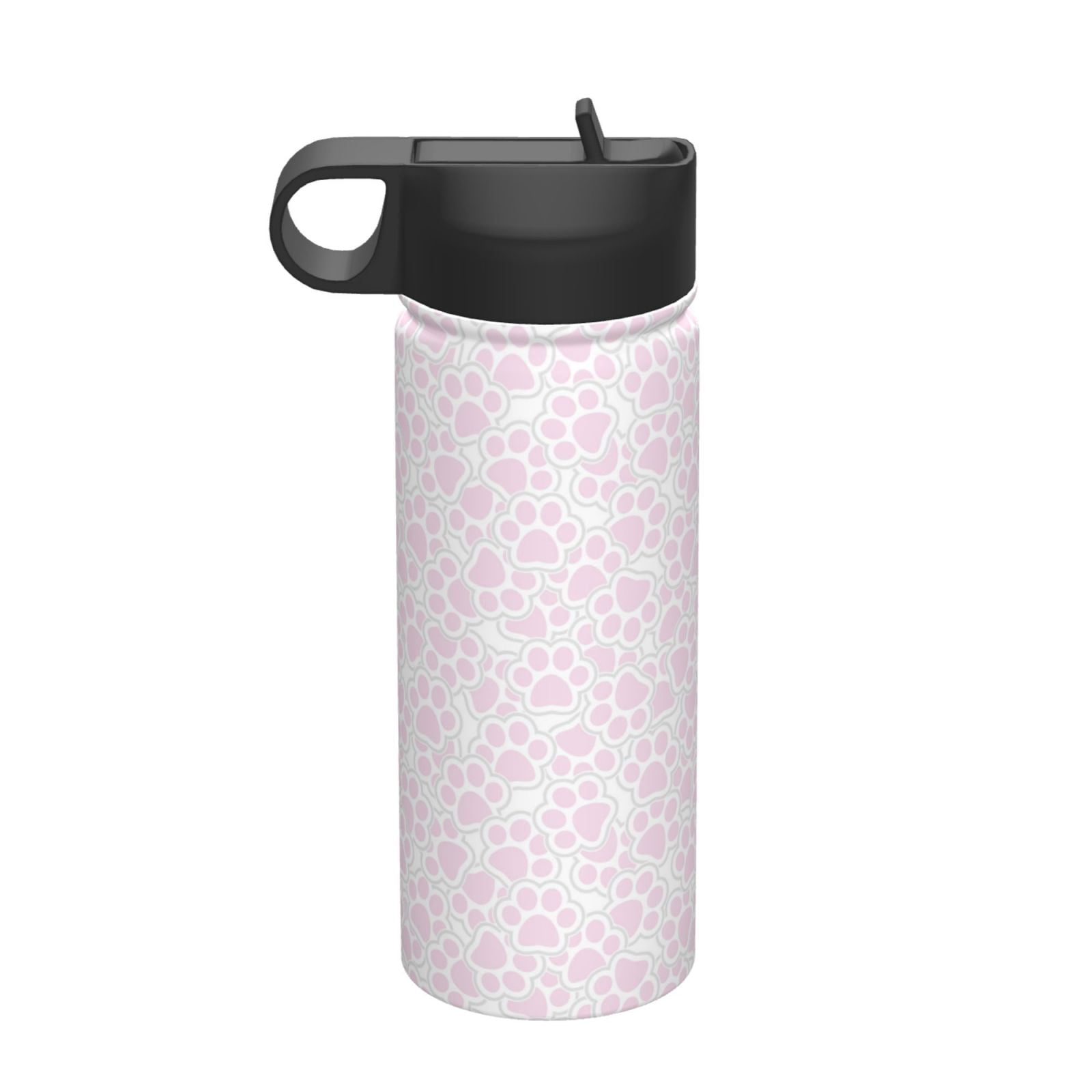 Pofeuu Cat Paw Print 18oz Sports Insulated Kettle, Sports Bottle Water ...