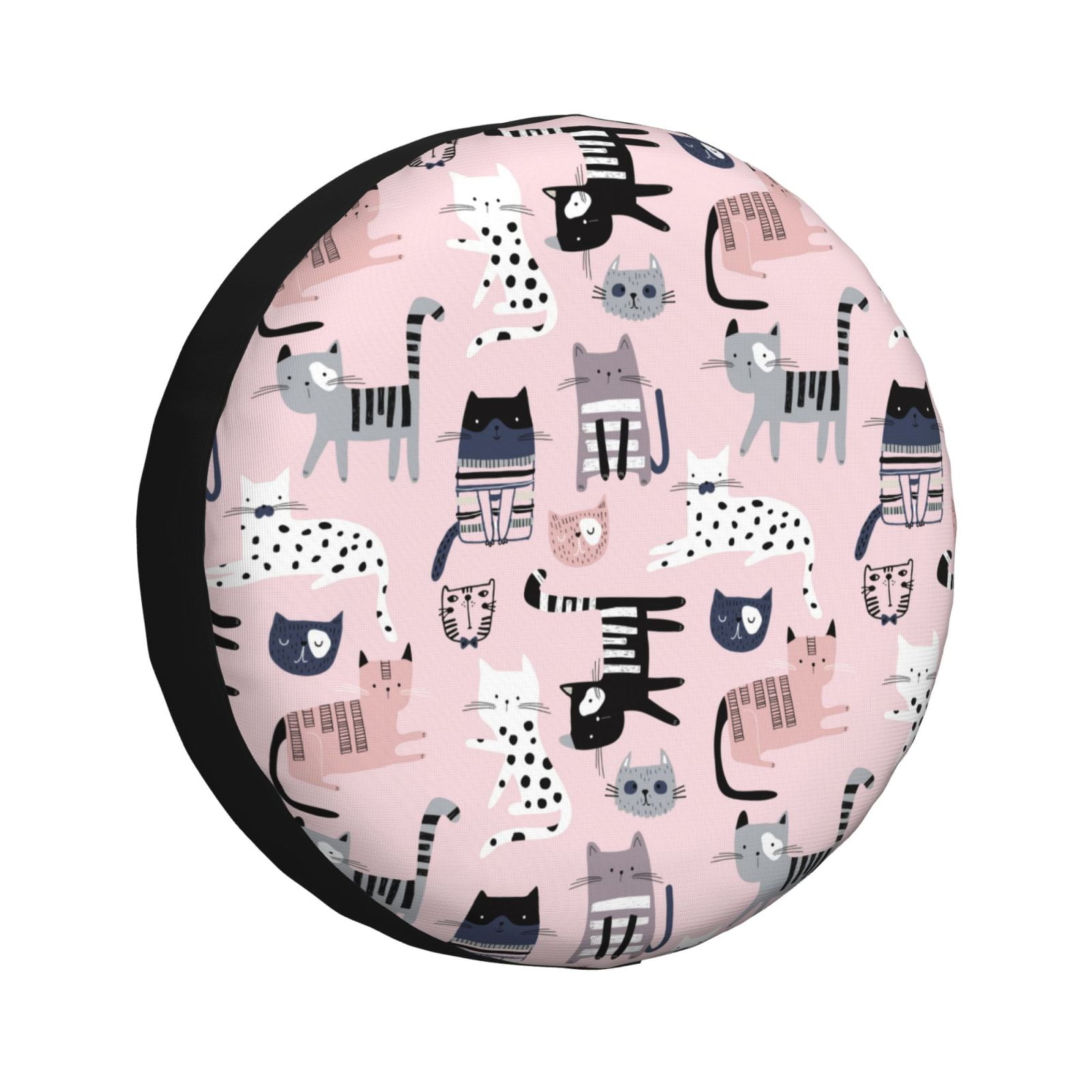 Pofeuu Cat Print Spare Tire Wheel Cover for Car Truck SUV Camper ...