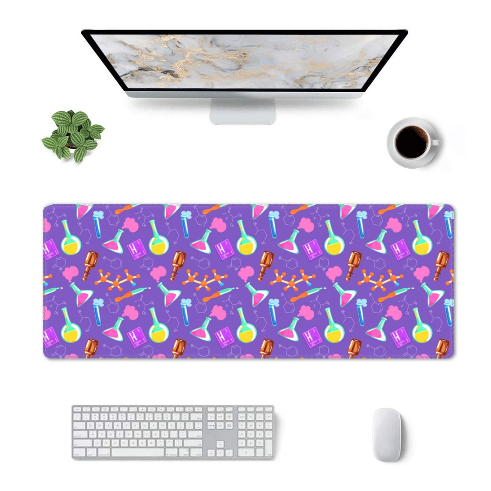 Pofeuu Chemistry Tools Print Desk Mat for Keyboard and Mouse，Computer ...