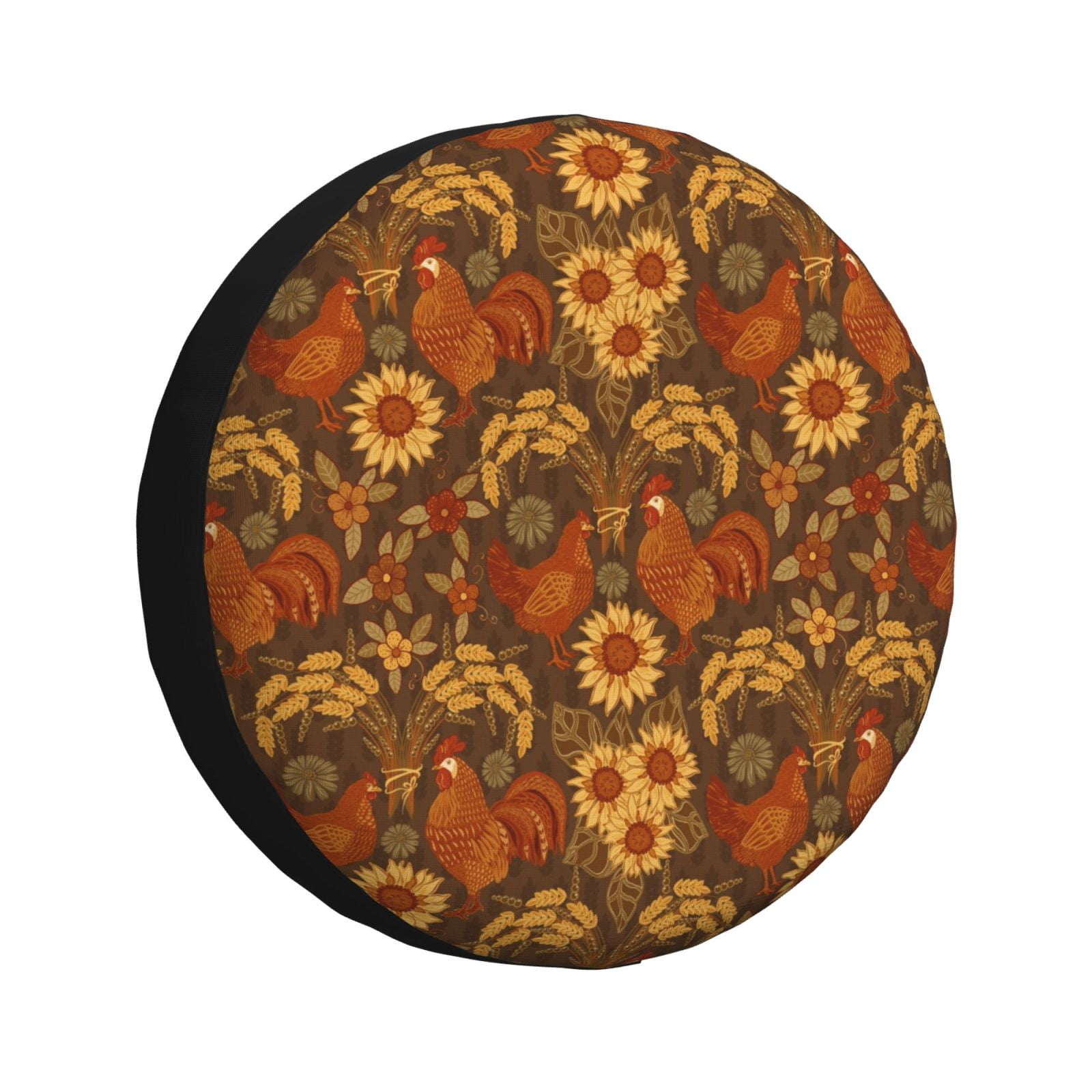 Pofeuu Chicken And Rooster Print Spare Tire Wheel Cover for Car Truck ...