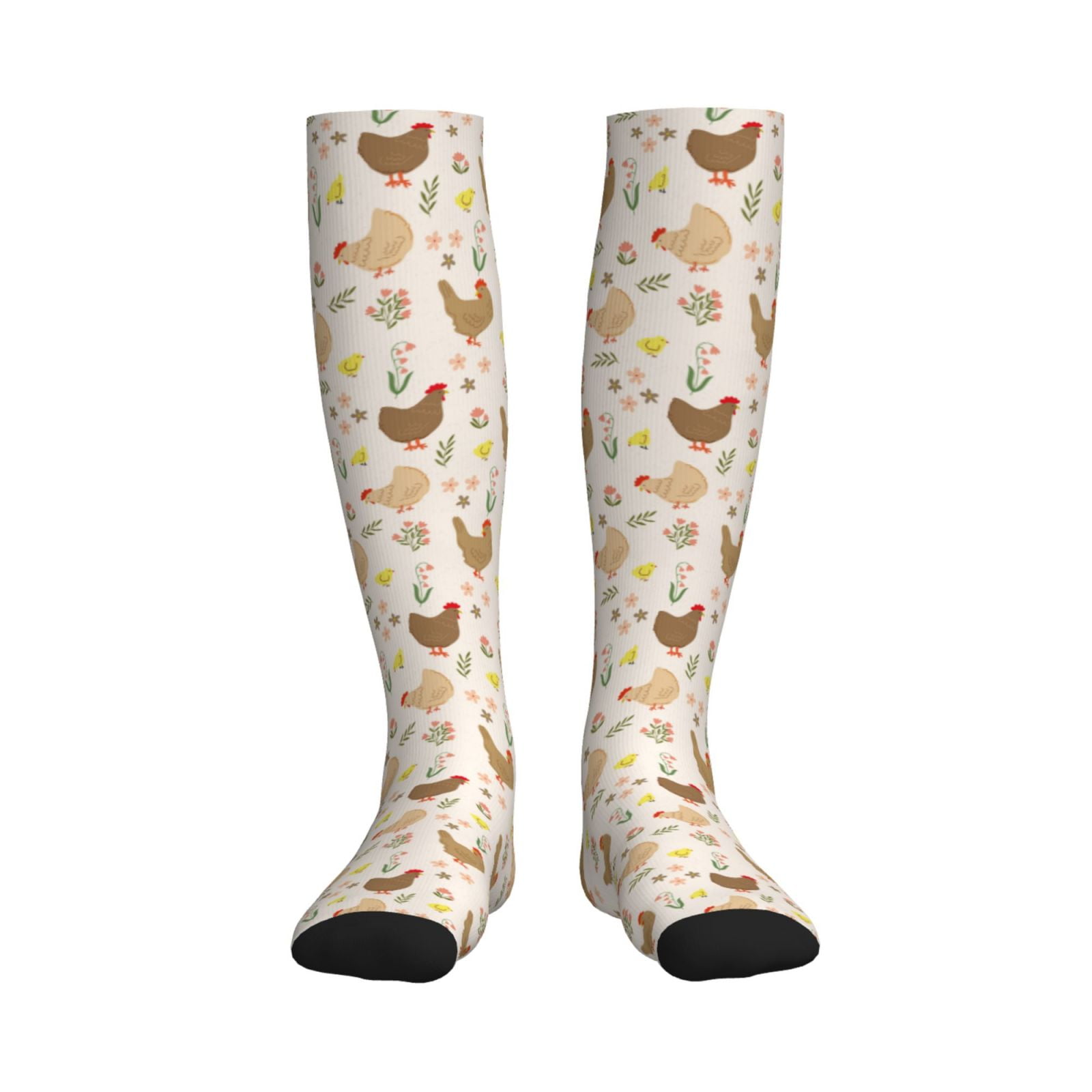 Pofeuu Chicken Family Print Compression Socks for Women & Men ...