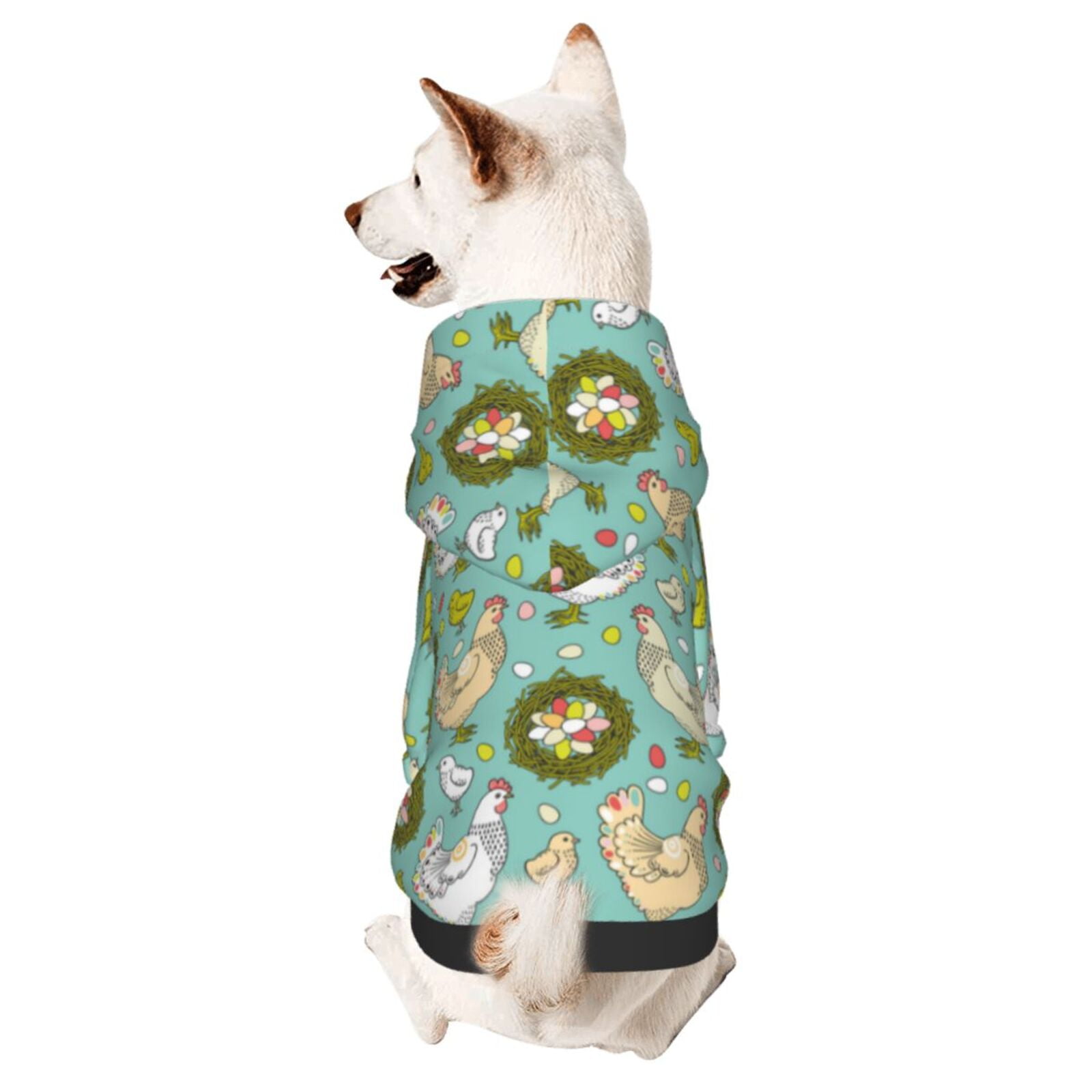 Pofeuu Chicken Laying Eggs Print Dog Clothes Dogs Sweater Soft Puppies ...