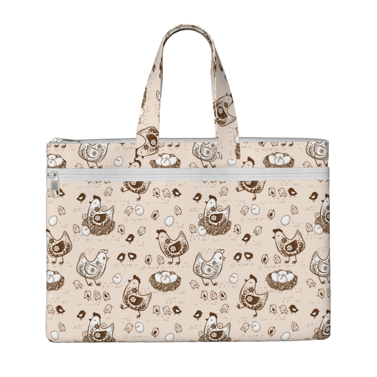 Pofeuu Chicken With Floral Print Laptop Bag Carrying - Computer Bag ...