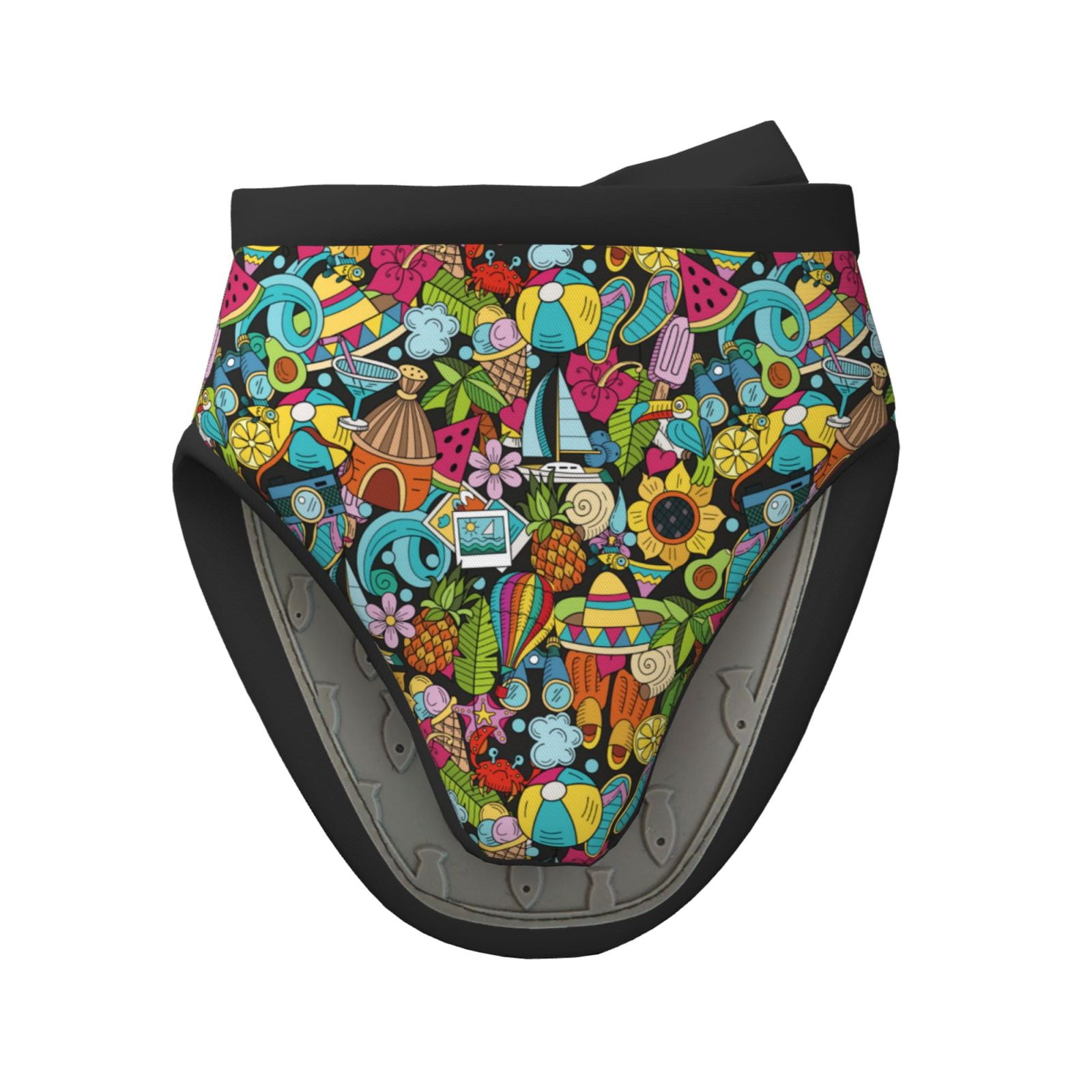 Pofeuu Color Summer Print Thickened Mini Silicone Oven Mitts Heat ...