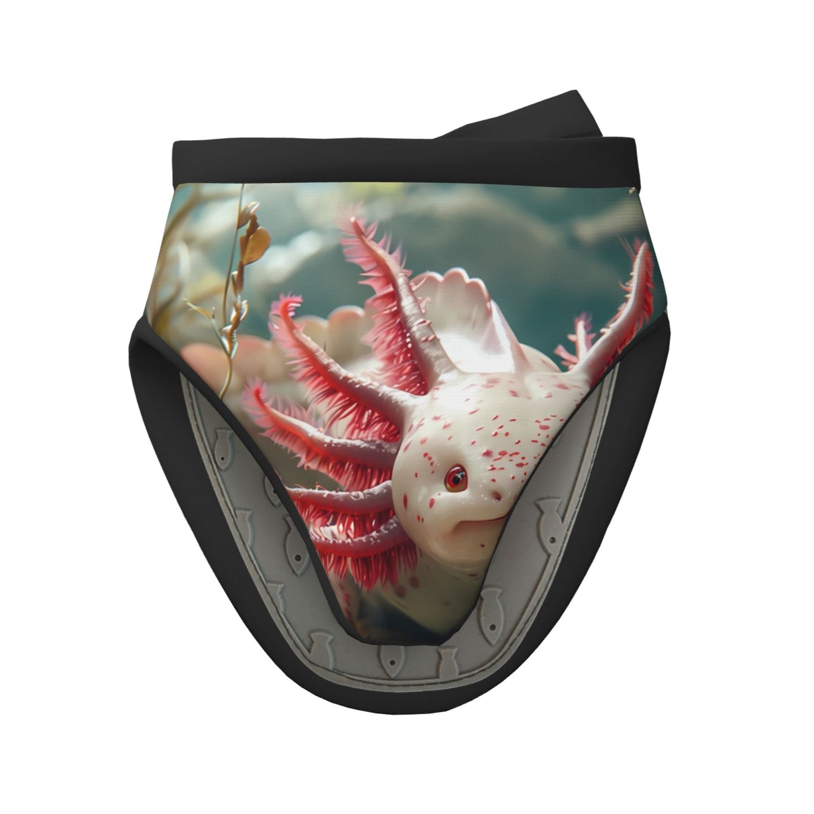 Pofeuu Colorful Axolotl Underwater Print Thickened Mini Silicone Oven ...