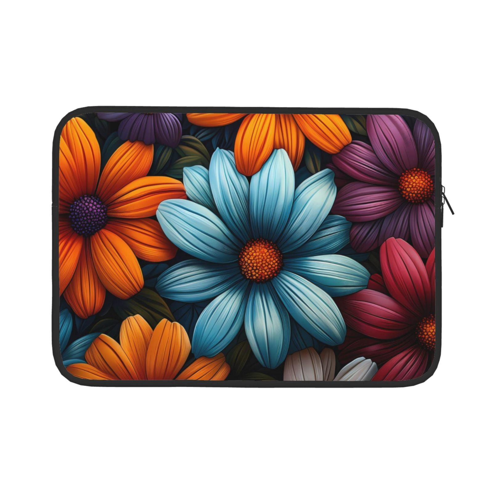 Pofeuu Colorful Blooming Flowers Print Laptop Carrying Case,13-15-Inch ...