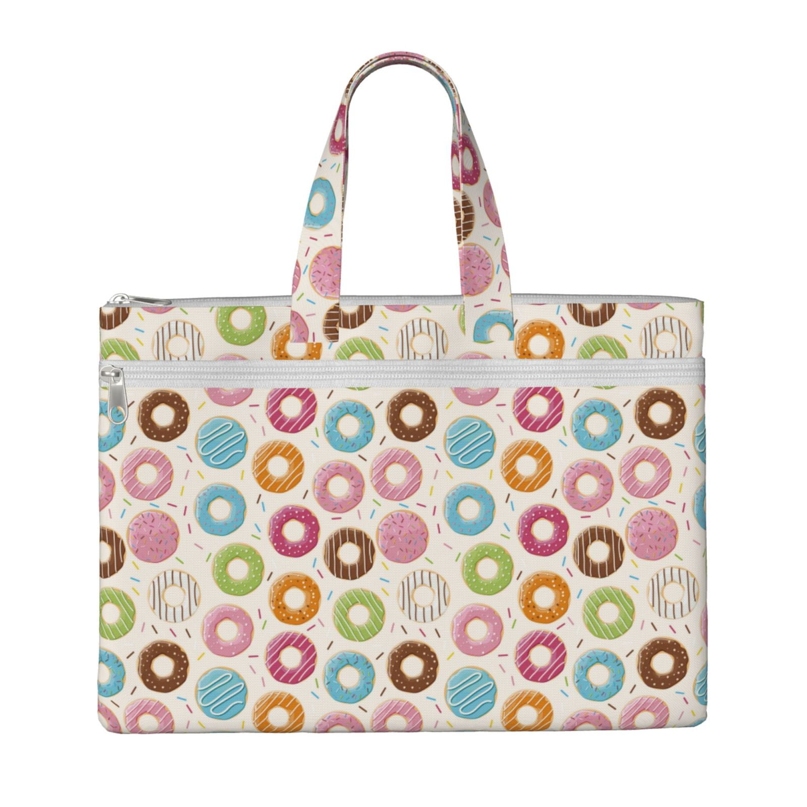 Pofeuu Colorful Donuts Print Laptop Bag Carrying - Computer Bag Laptop ...