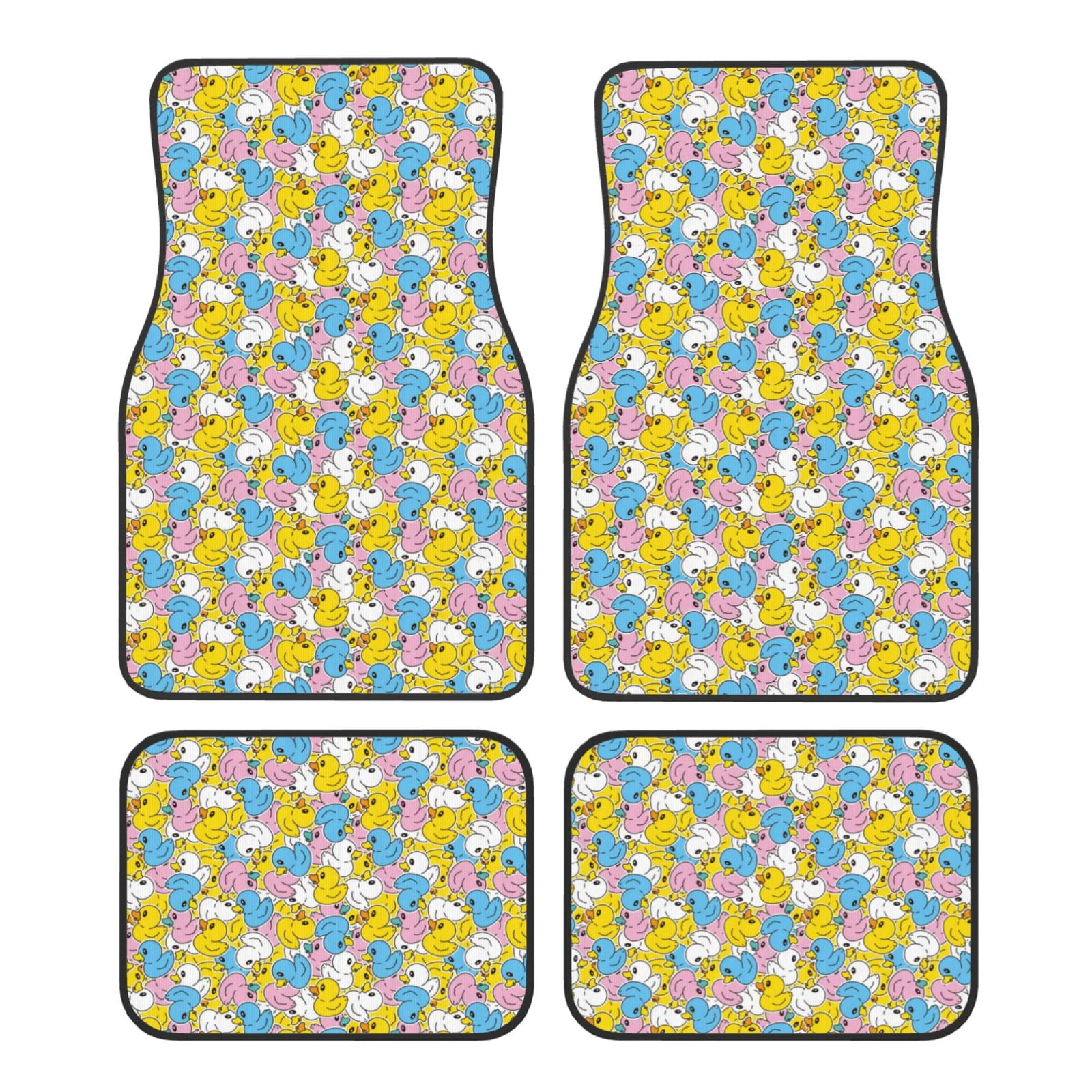 Pofeuu Colorful Duck Print Car Foot Mat Set of 4 Pieces - All-Weather ...